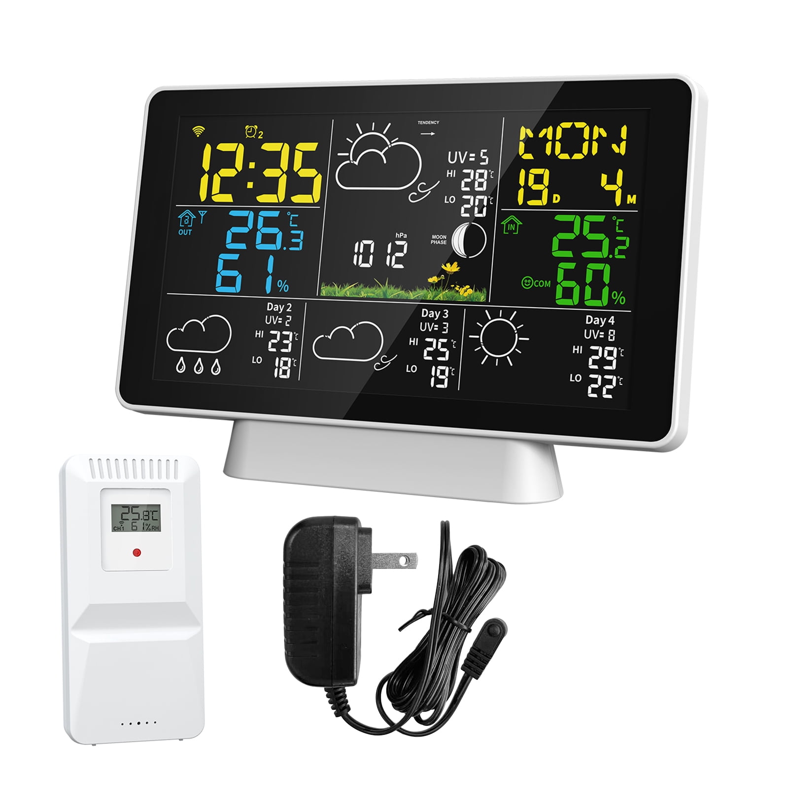 Smart WiFi Weather Station - Color Screen, Temperature and Humidity ...