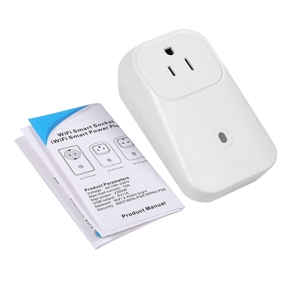 Smart WiFi Wireless Remote Control Socket Plug Outlet with Digital ...