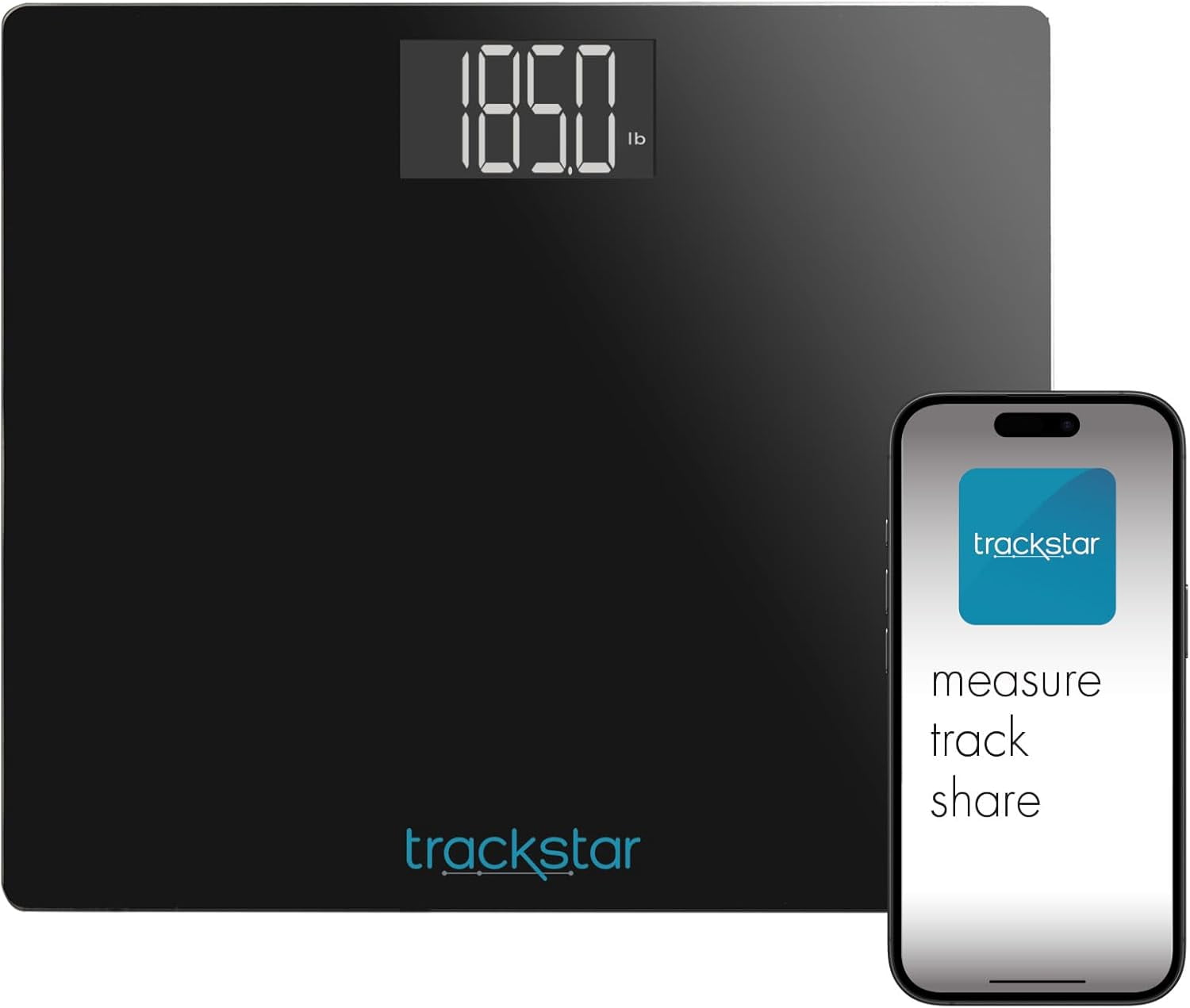 Smart Wide-Platform Digital Weight Scale | 550 lb Weight Capacity ...