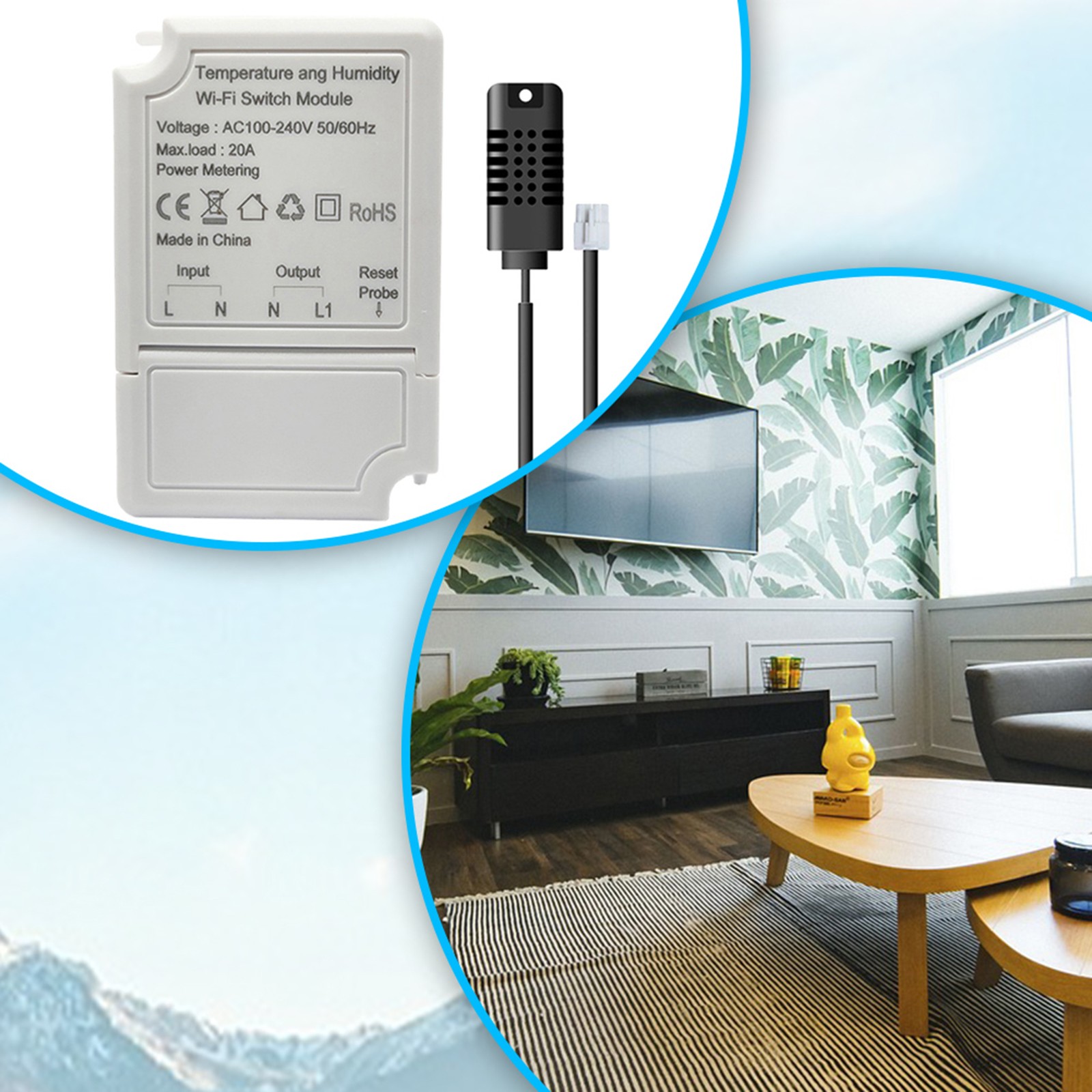 Smart Wifi Temperature And Humidity Switch Switch Meter Sensor ...