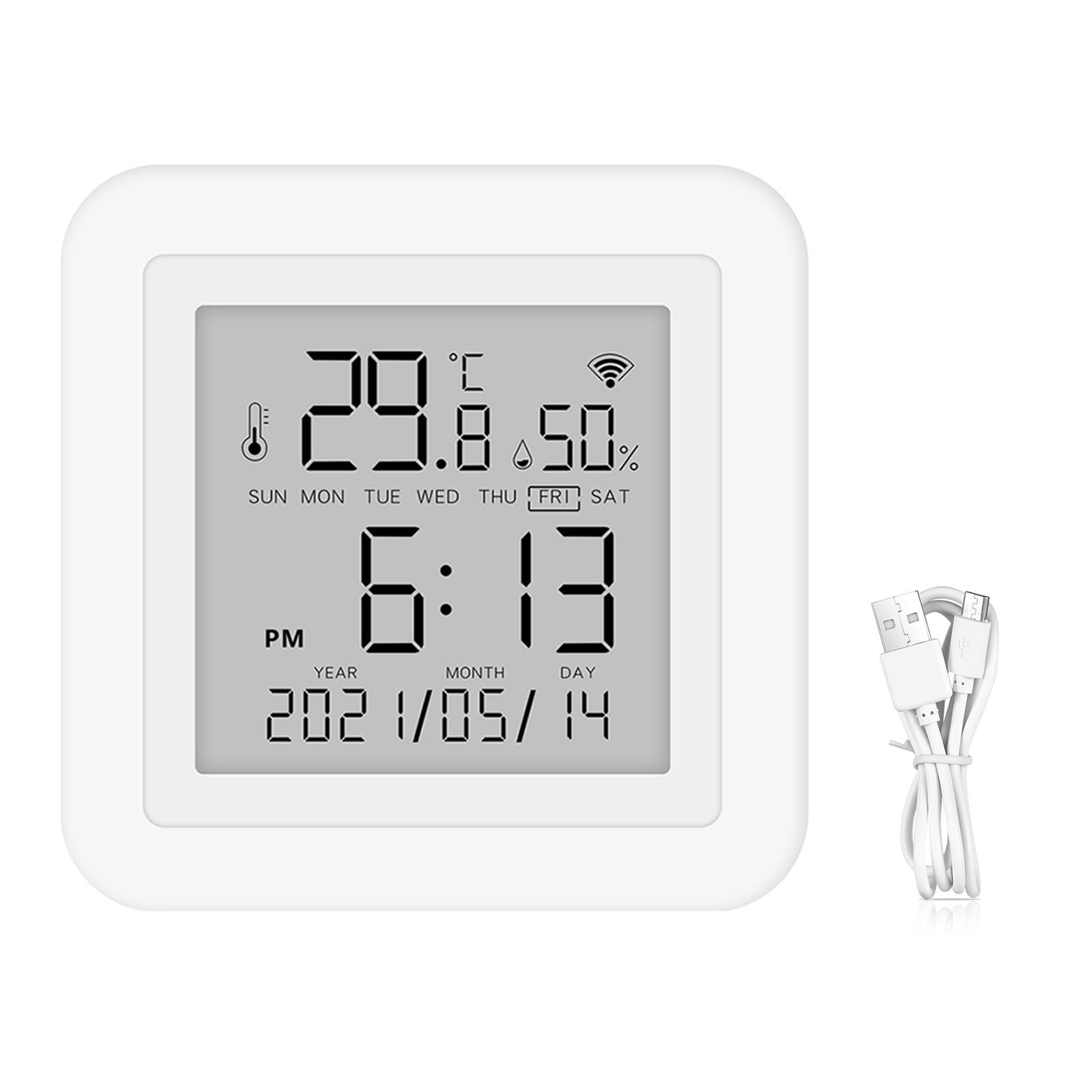 Smart WiFi Thermometer Hygrometer Indoor Bluet ooth Room WiFi ...