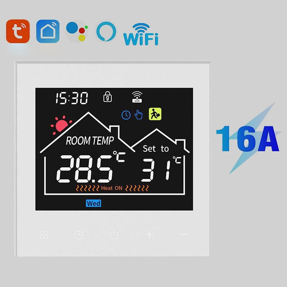 Smart Wifi Thermostat With Hd Display: Intelligent Programming & Safety ...