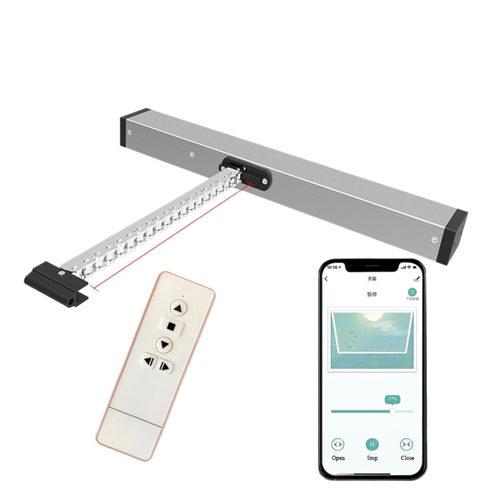 Smart Window Opener Alexa Assistant Voice Control Set Open Limitation ...