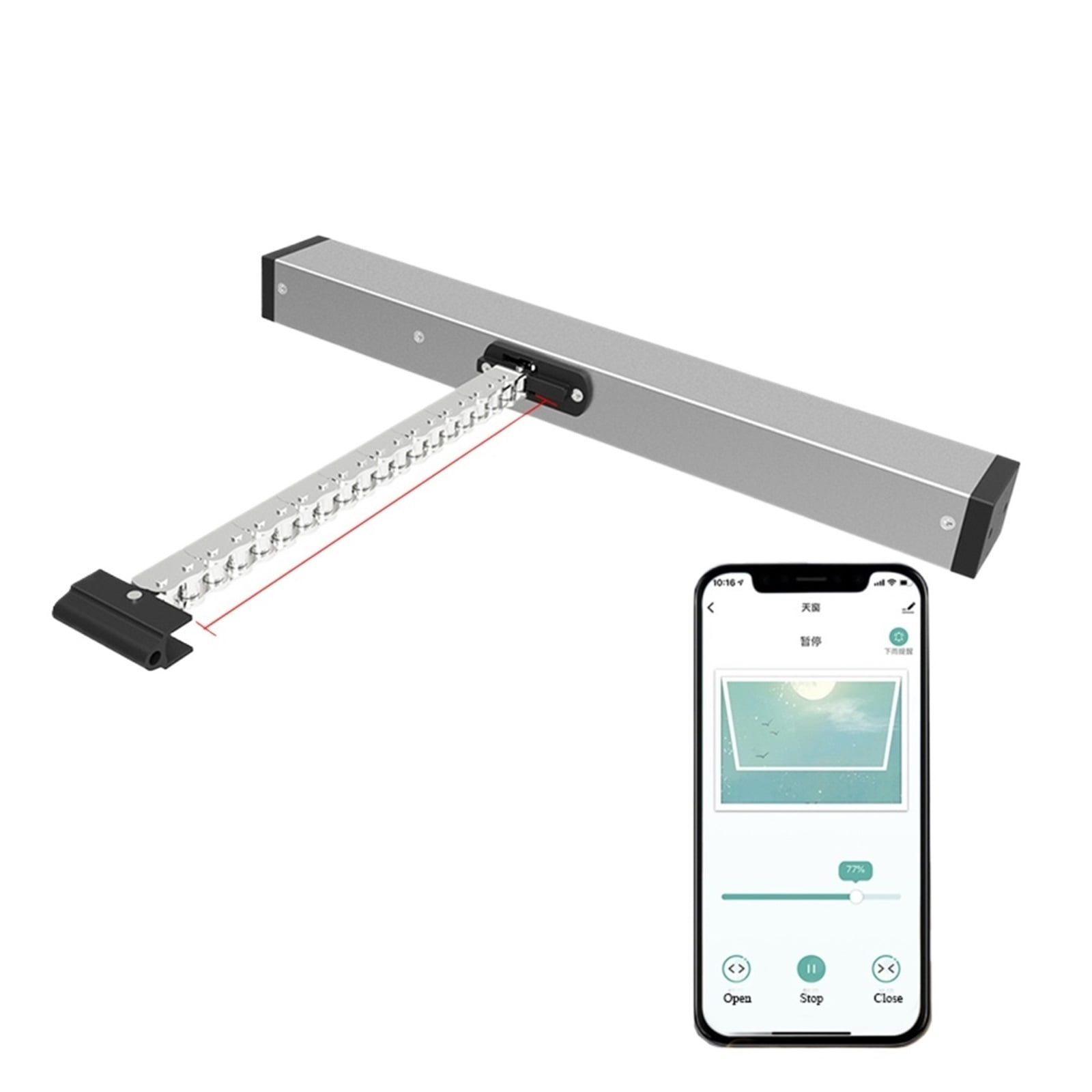 Smart Window Opener Alexa Assistant Voice Control Set Open Limitation ...