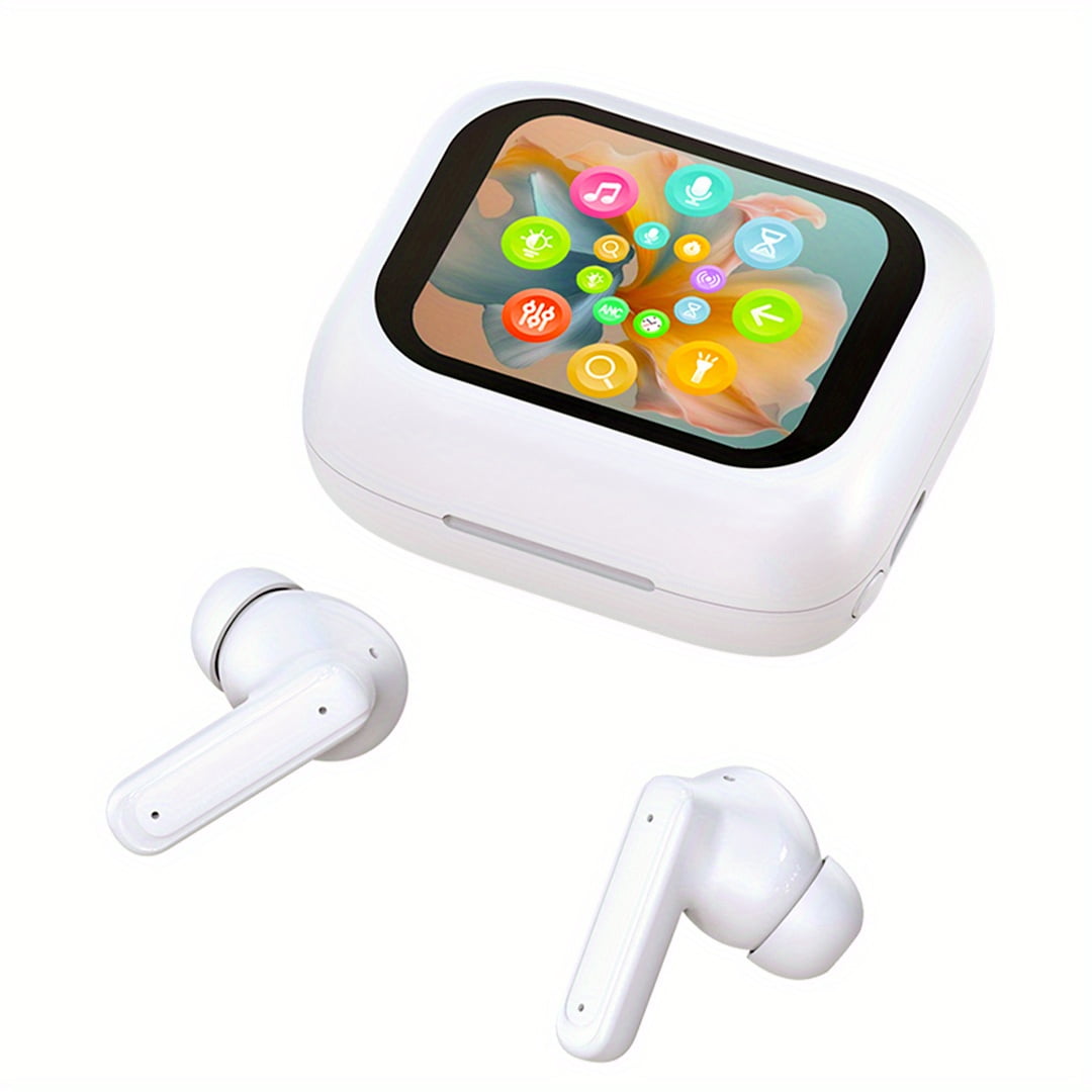 Smart Wireless ANC Earbuds with Full-Color Touchscreen, 7.1 Surround ...