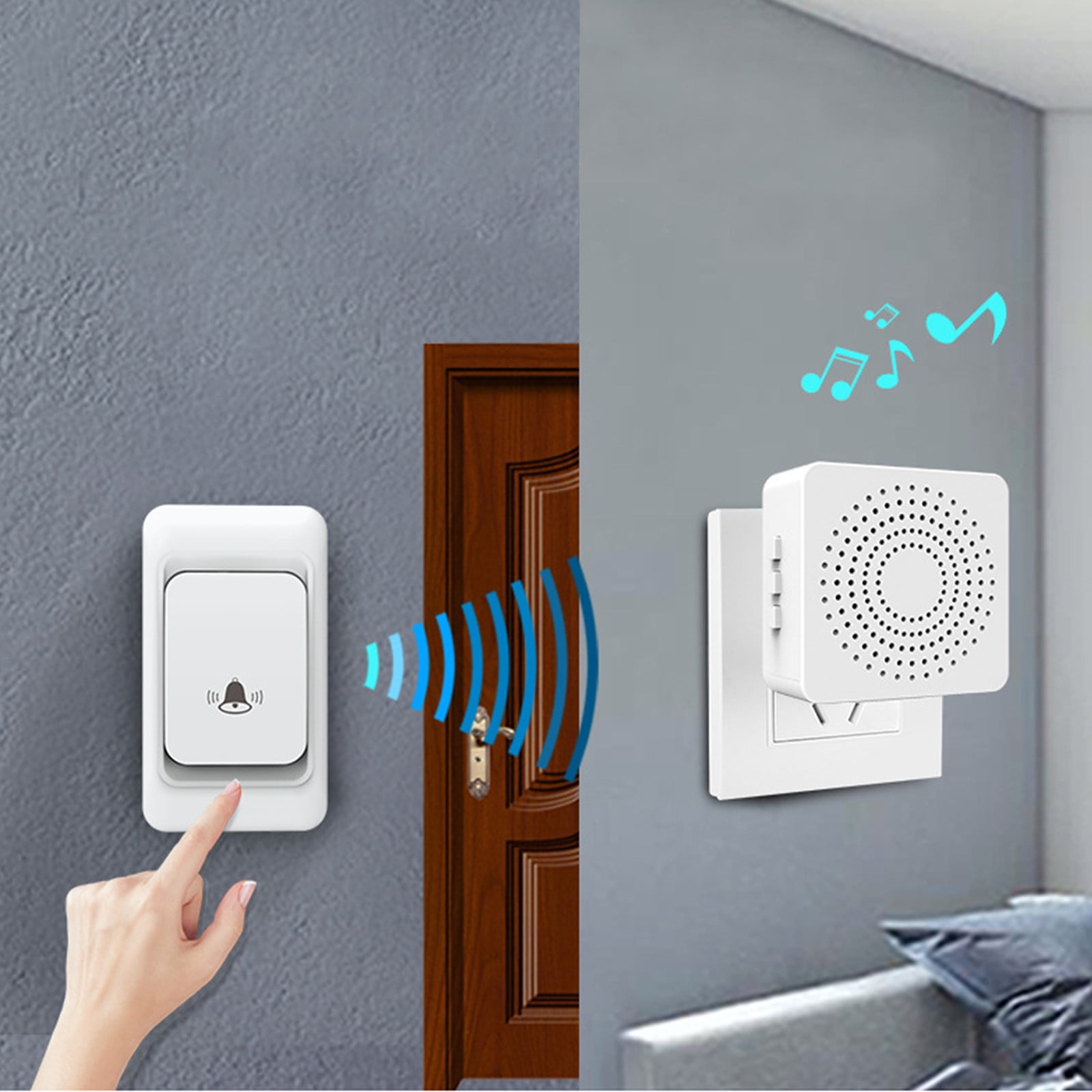 Smart Wireless Doorbell Remote Response Signal Stabilization Volume ...