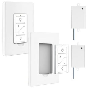 Smart Wi-Fi Double Light Switch, 2 individual Single Pole Switch, 2 in ...