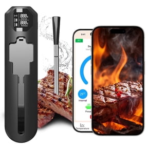 BFOUR, Wireless Meat Thermometer, Bluetooth, Waterproof Probe - Walmart.com