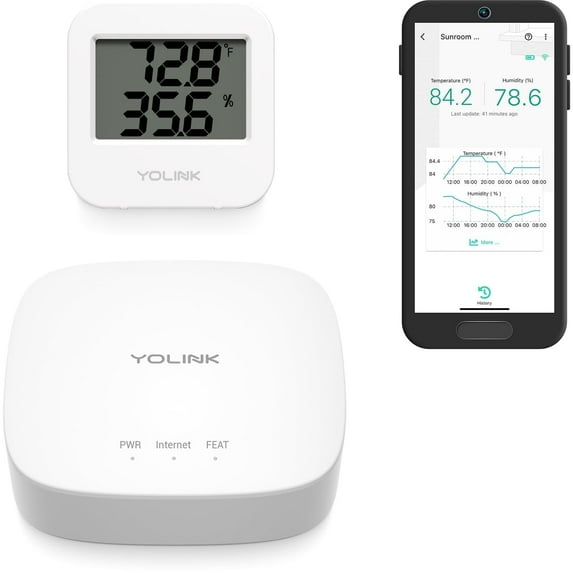 YoLink Wireless Temperature Humidity Sensor, Works with Alexa & IFTTT ...