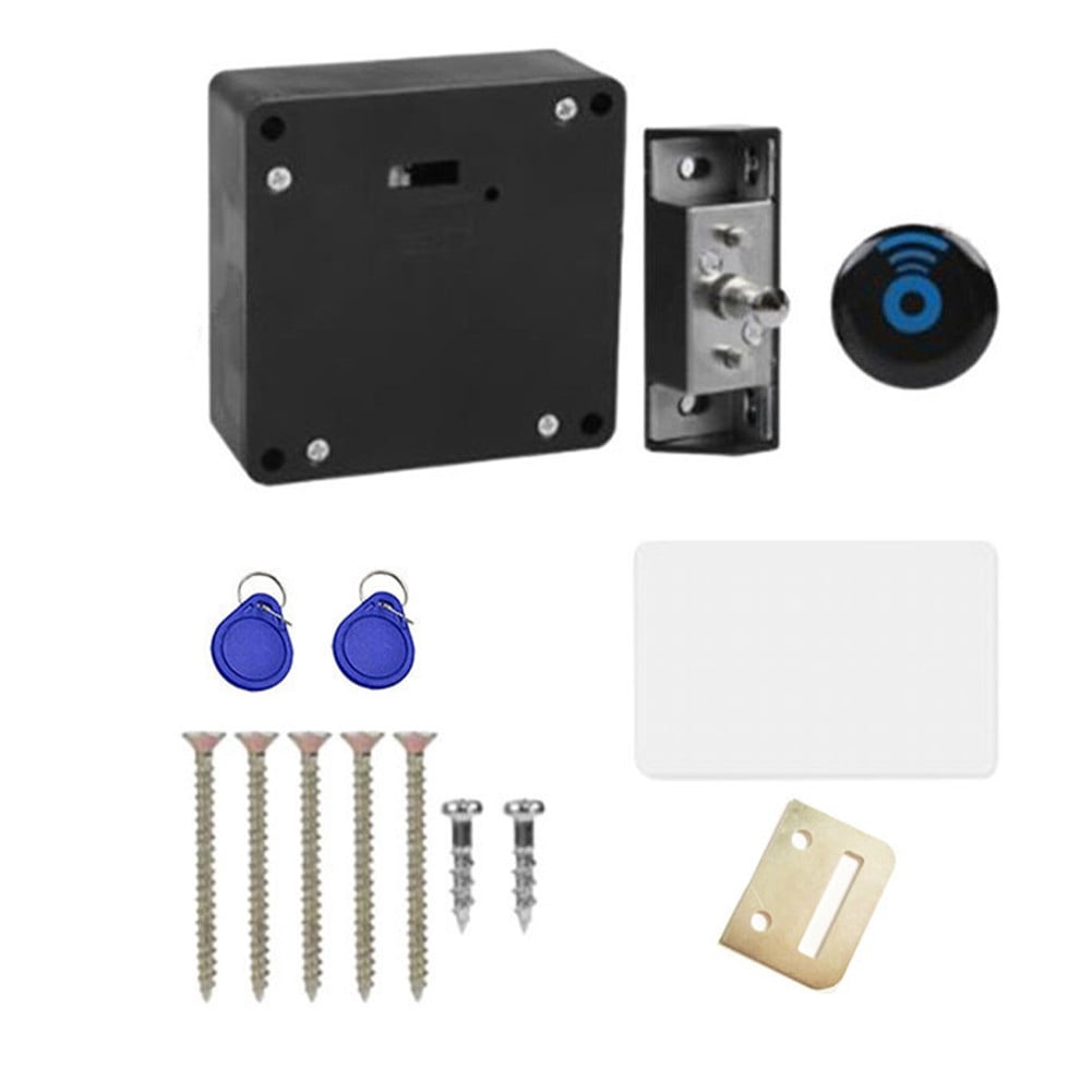 Smart Wood Door Lock Keyless Invisible Lock Ic Card Nfc Drawer Smart ...