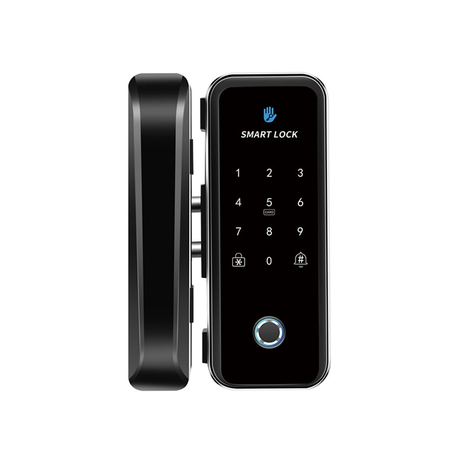 Smart Wooden Glass Door Lock Bluetooth Remote Unlock Fingerprint ...