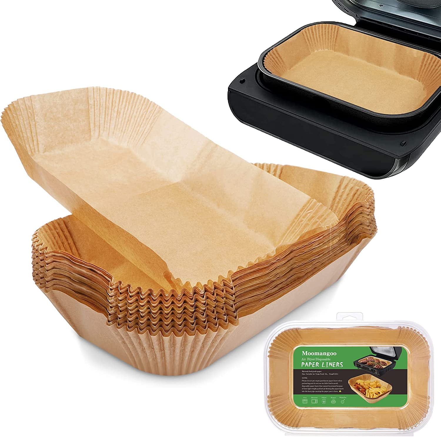 Smart XL Air Fryer Liners - 120 Pcs Disposable Parchment Paper ...