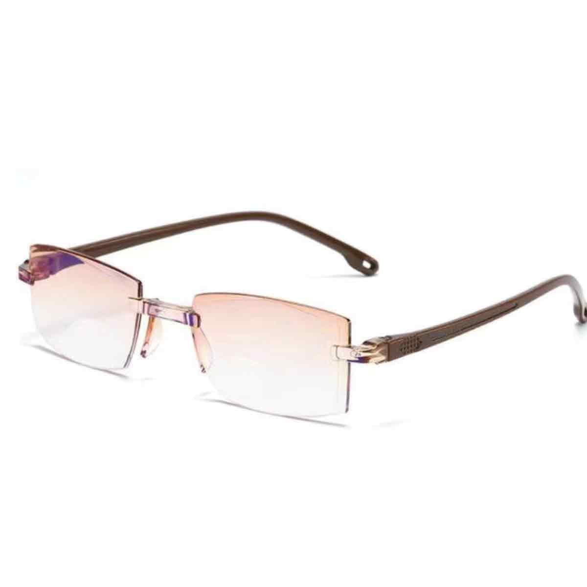 Smart Zoom Anti-Blue Light Frameless Trim Presbyopia Glasses Street ...