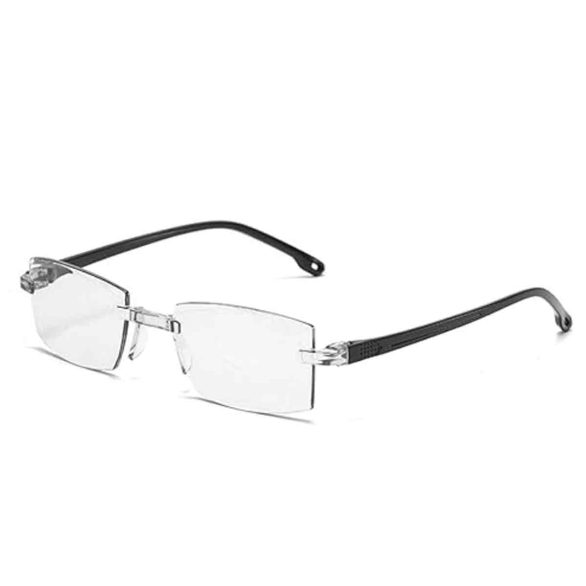 Smart Zoom Anti-Blue Light Frameless Trim Presbyopia Glasses Street ...