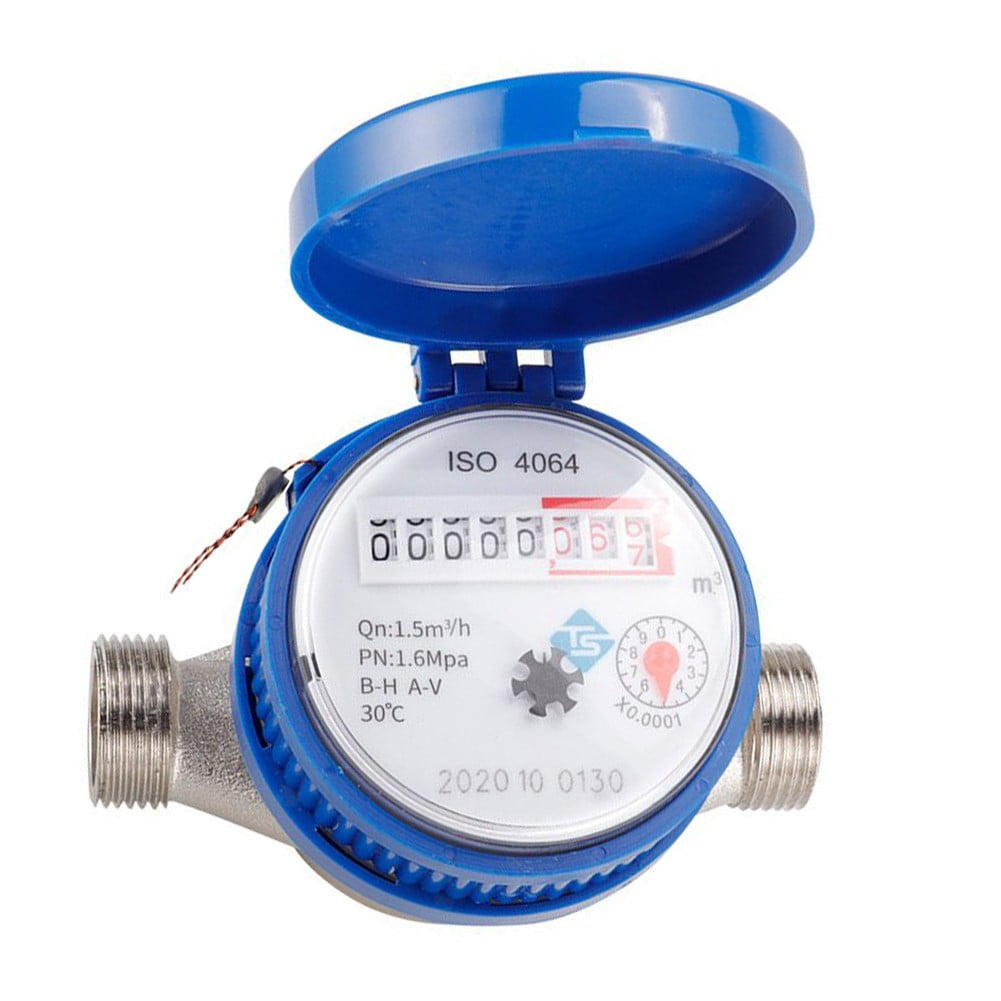 Smart digital water meter household mechanical rotor pointer cold water ...