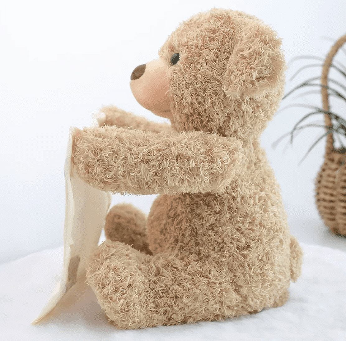 Smart electric plush toy, hide and seek cat, teddy bear that can speak ...