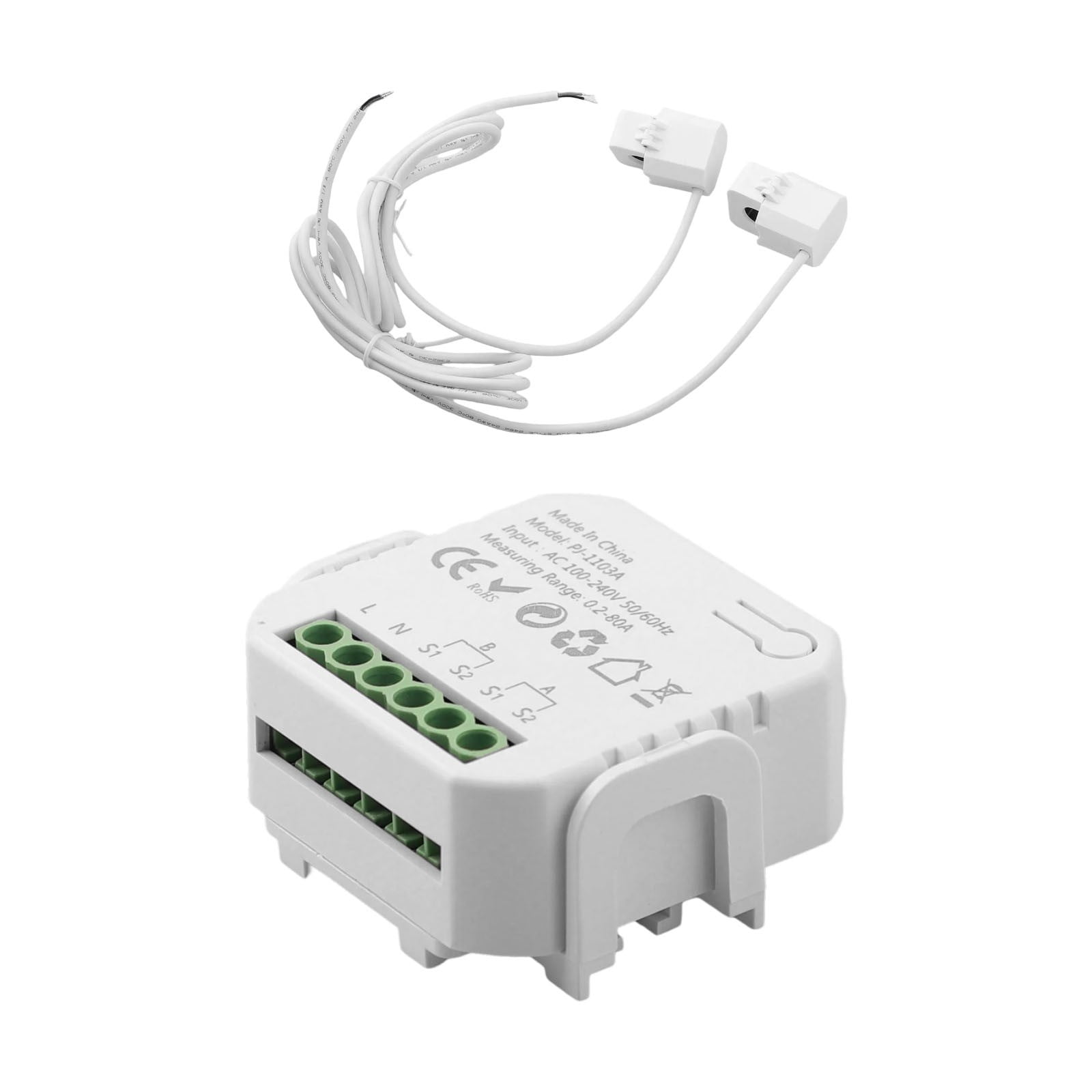 Smart for Tuya WiFi Energy Meter 80A W/H Current Transformer Clamp ...