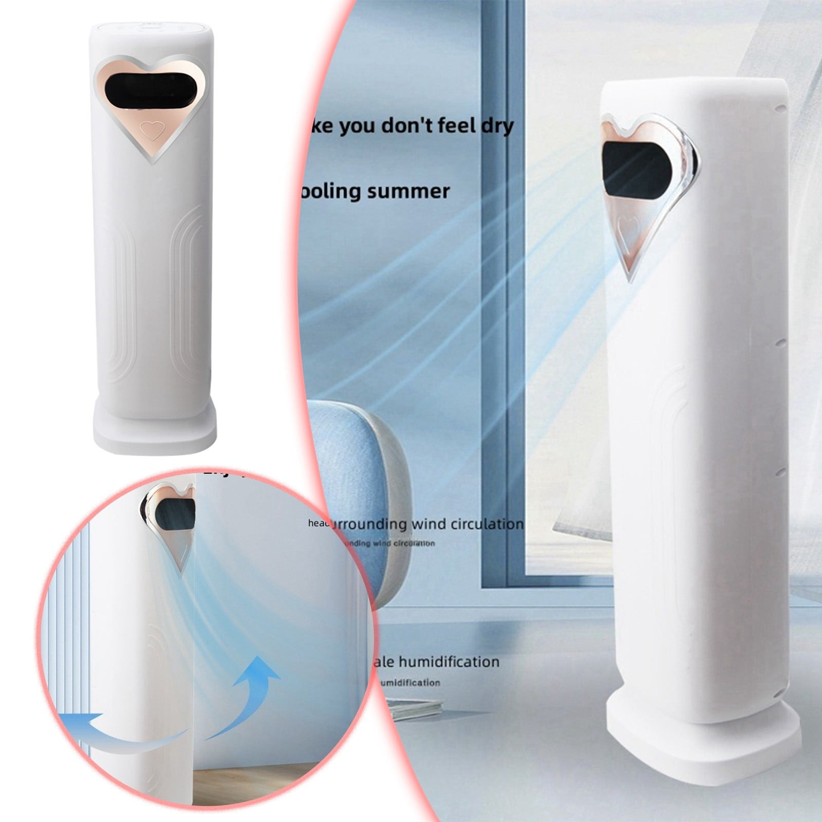 Smart home Portable Air Conditioning Fan With Warm And Cold Air ...
