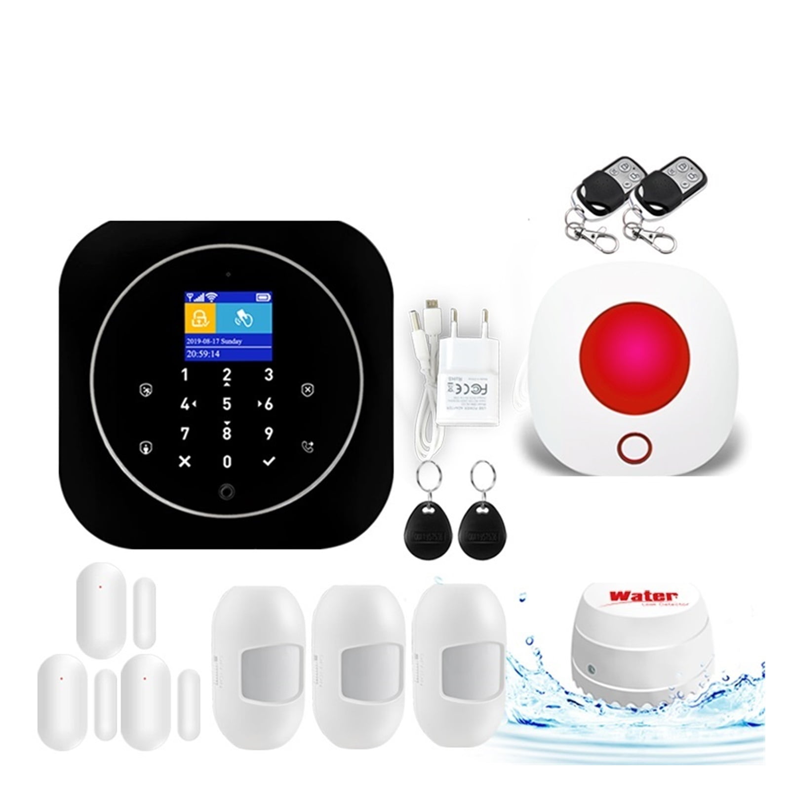 Smart life Wifi GSM Home Alarm System Control Touch Keyboard Compatible ...