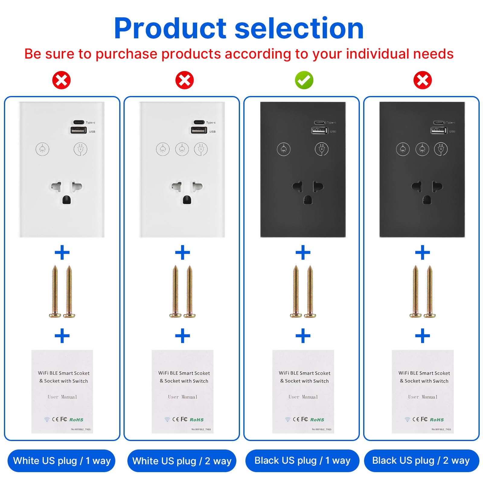Smart socket,Remote Panel Voice Panel Switch App Usb Outlet App Voice 1 ...