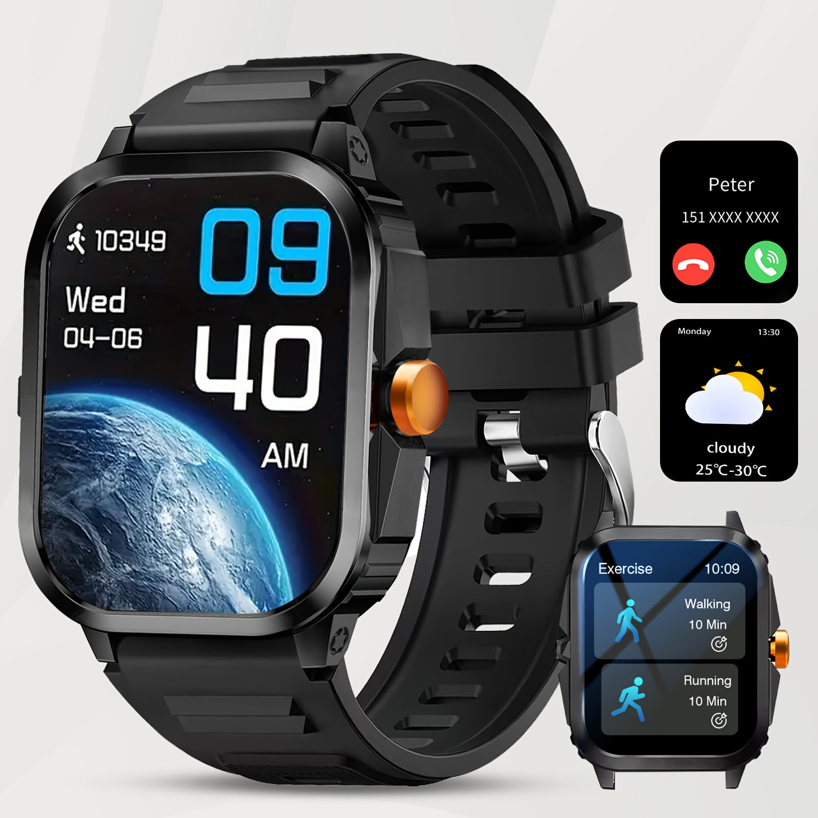 Smart watch, wireless calling/ dial, multi -Sport mode, calling ...