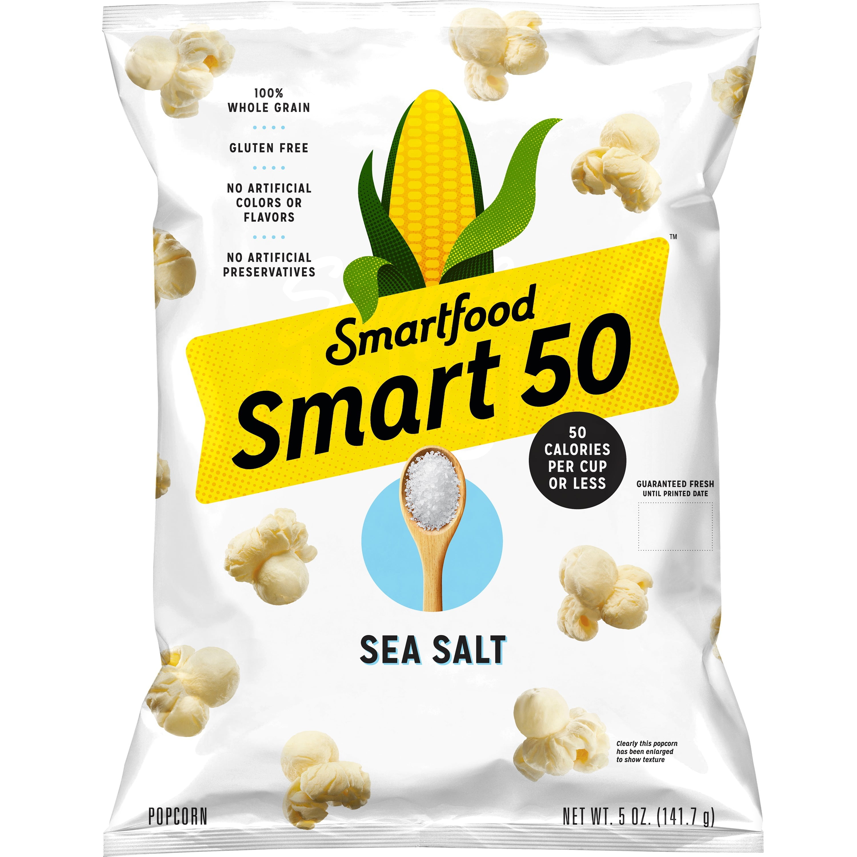 Smart50 Sea Salt Popcorn, 5 oz - Walmart.com