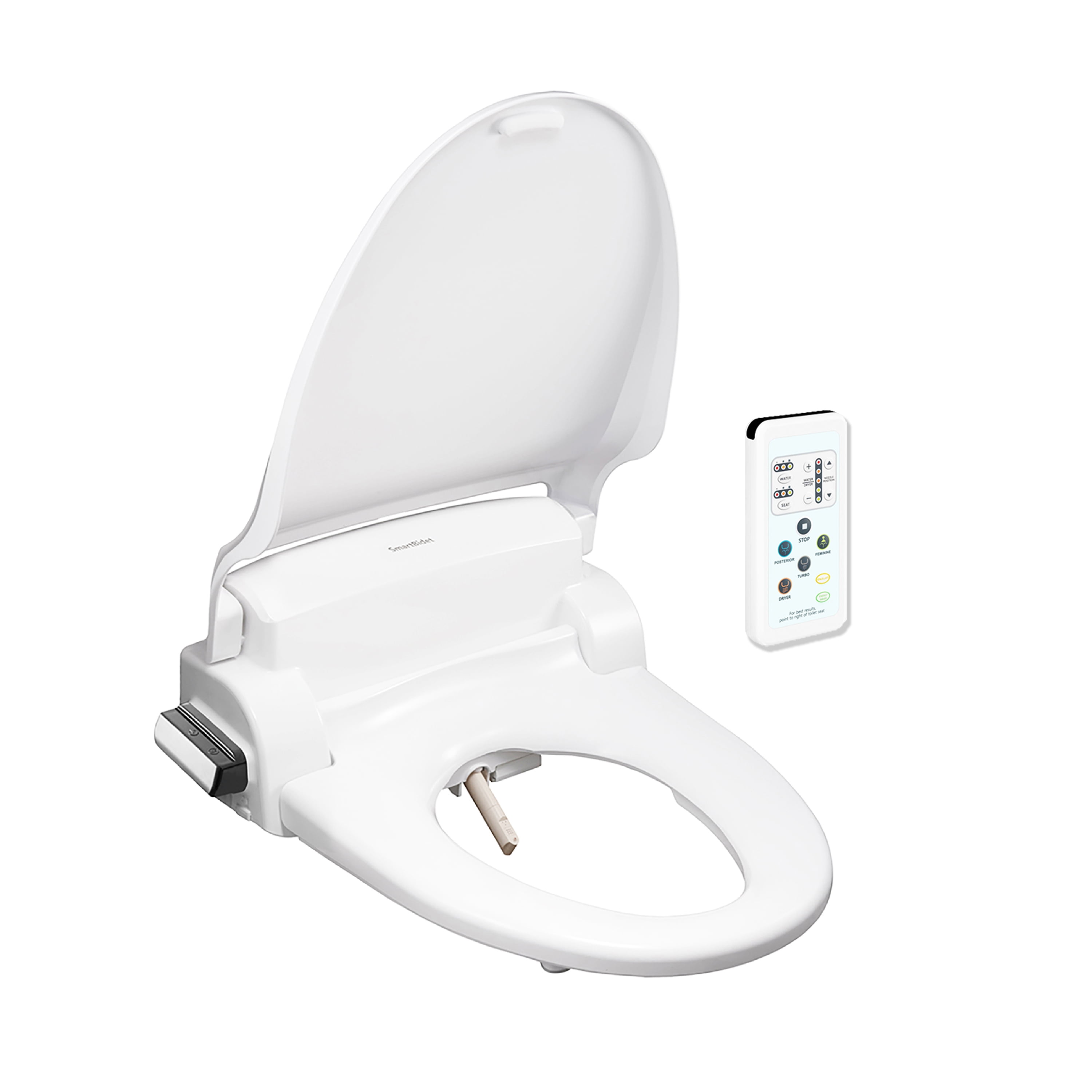 SmartBidet Heated Electric Bidet Seat with Warm Water & Remote Control ...