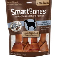 SmartBone Medium Chew Bone 4CT MED PB, Each - Walmart.com