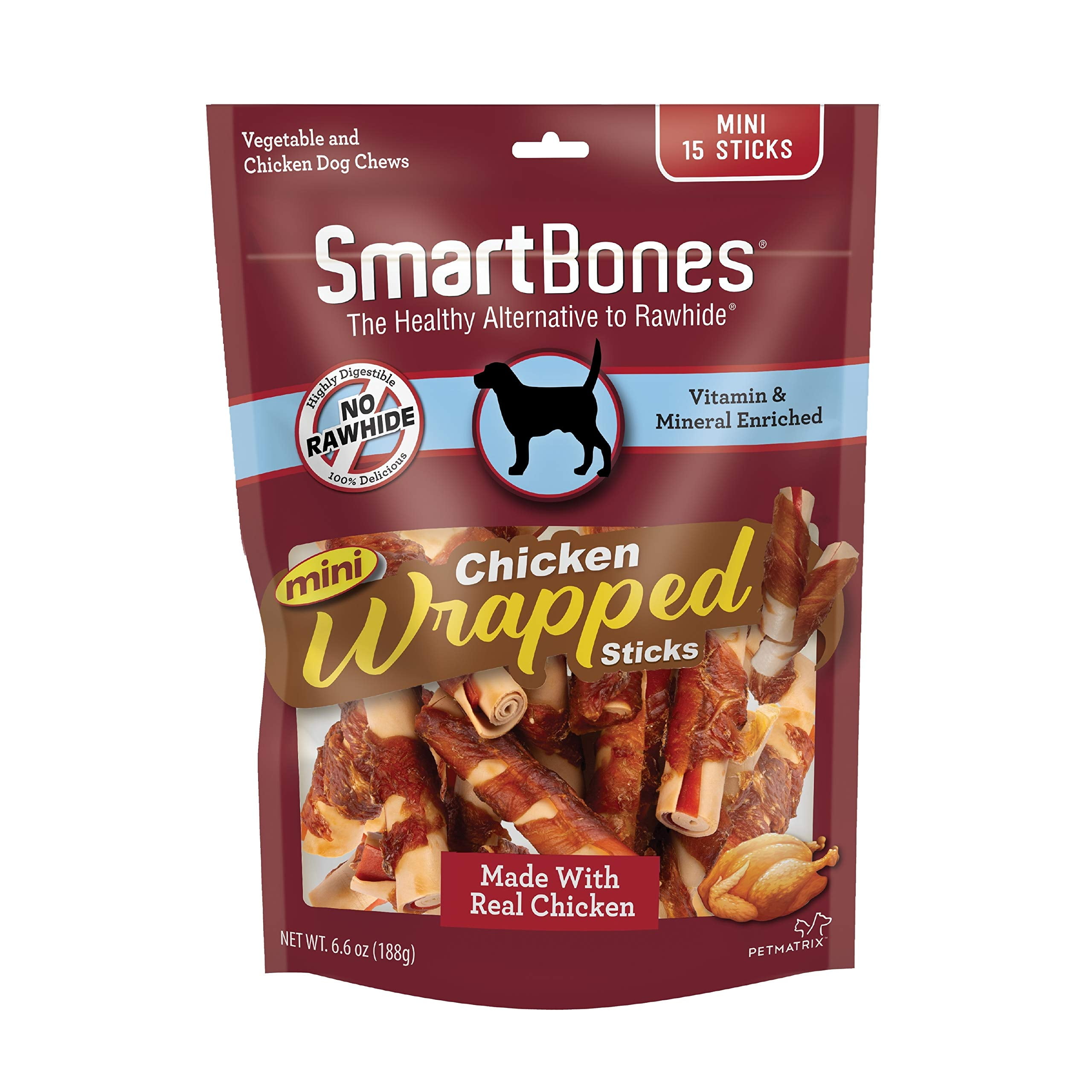 SmartBones Chicken-Wrapped Sticks, Treat Your Dog to a Rawhide-Free ...
