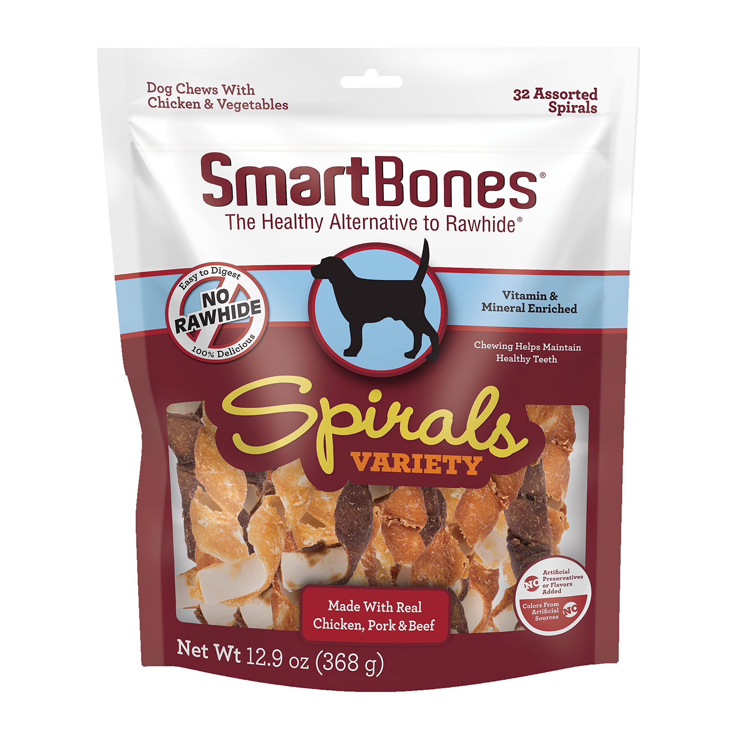 SmartBones Spirals Variety Pack, 32 Count COC1 - Walmart.com