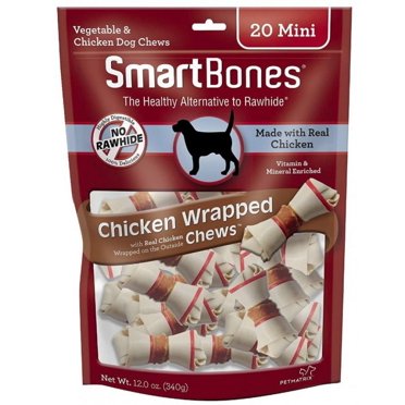 SmartBones Chicken Mini Bones for Dogs, Rawhide-Free 16 Pk - Walmart.com