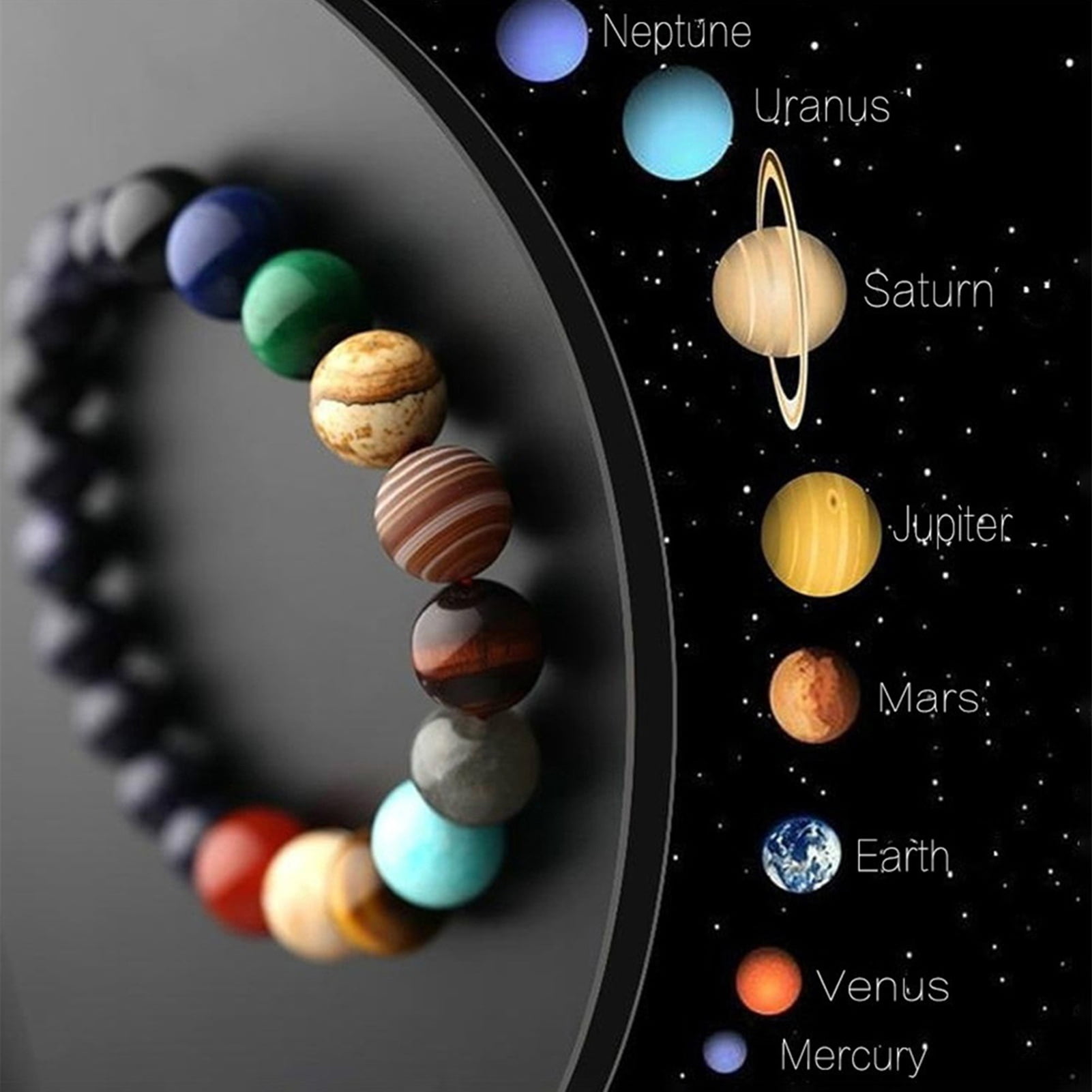 SmartBy 1/2 Pcs Guardian Planet Bracelet Ethnic Style Universe Galactic ...