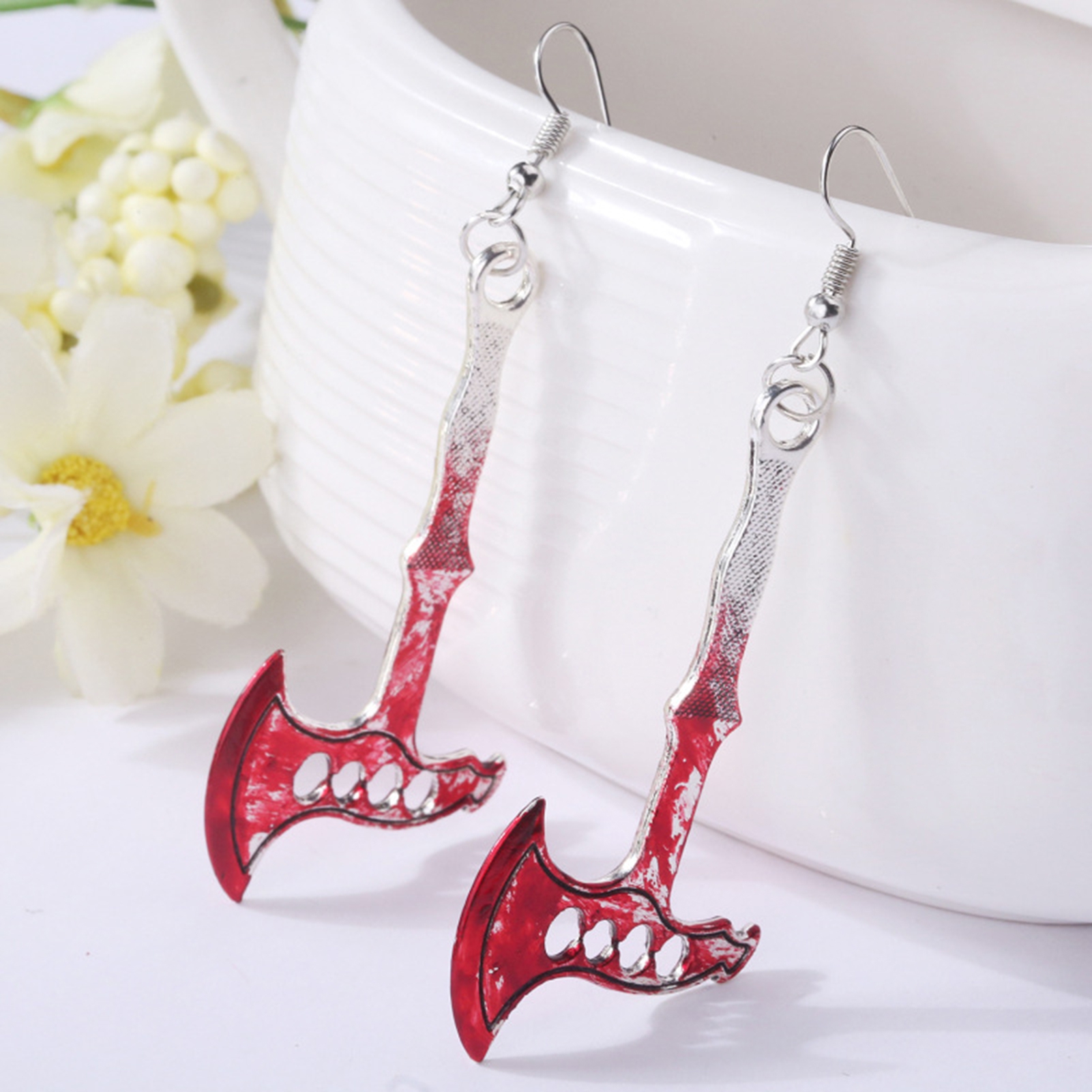 SmartBy 1 Pair Dangle Earrings Horrible Blood Scissors Jewelry ...