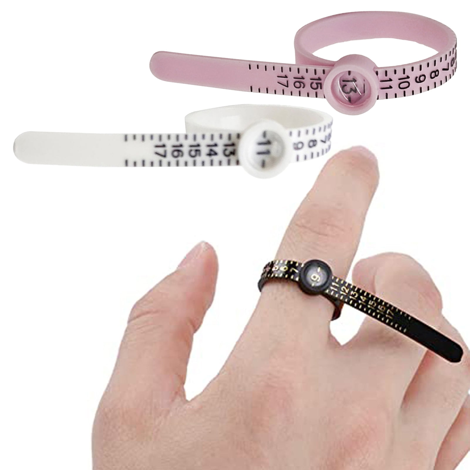 SmartBy 2 Pcs Ring Sizers with Magnified Glass for Convenient Reading ...