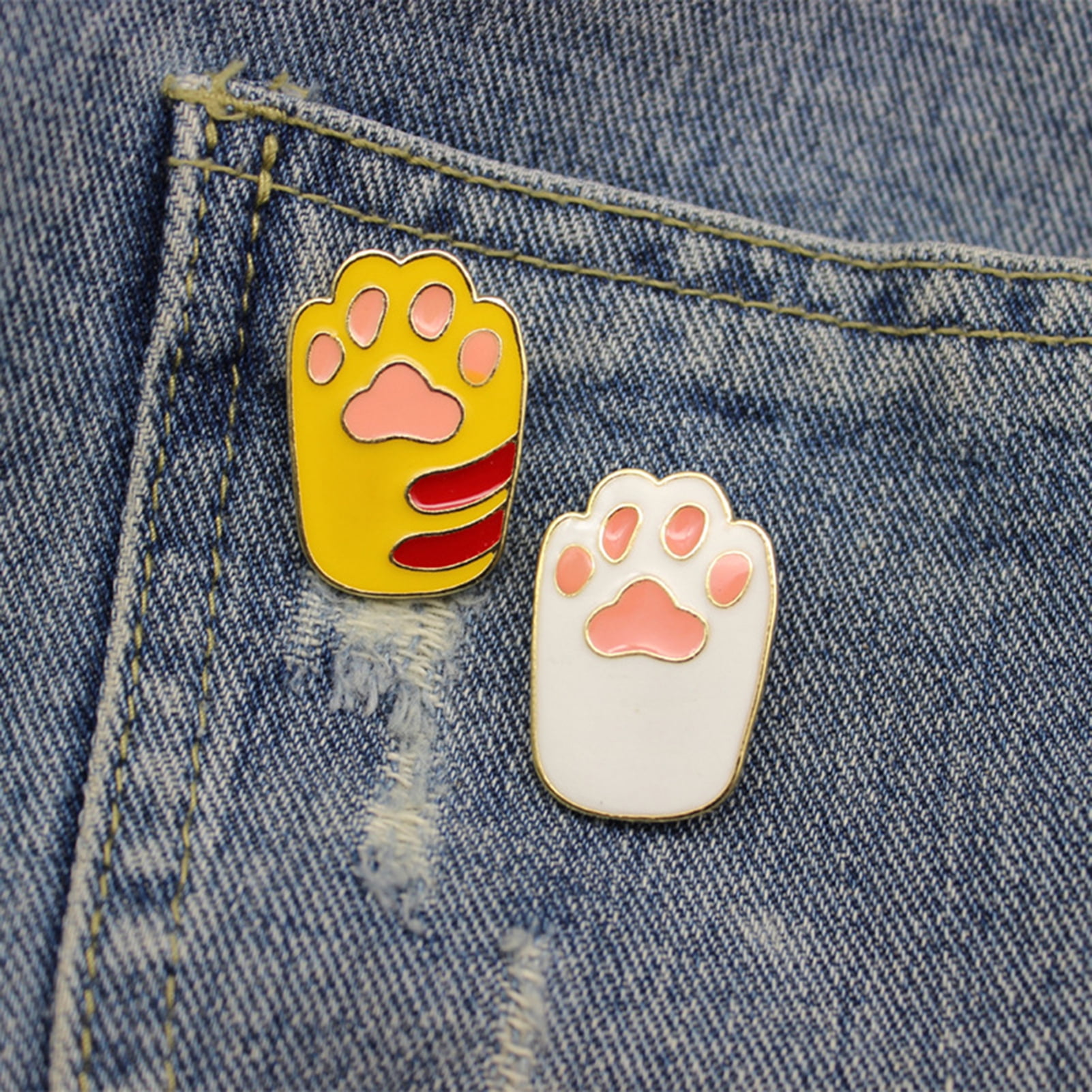 SmartBy Brooch Animals Paw Shape Clothes Decor Cartoon Style Stylish ...
