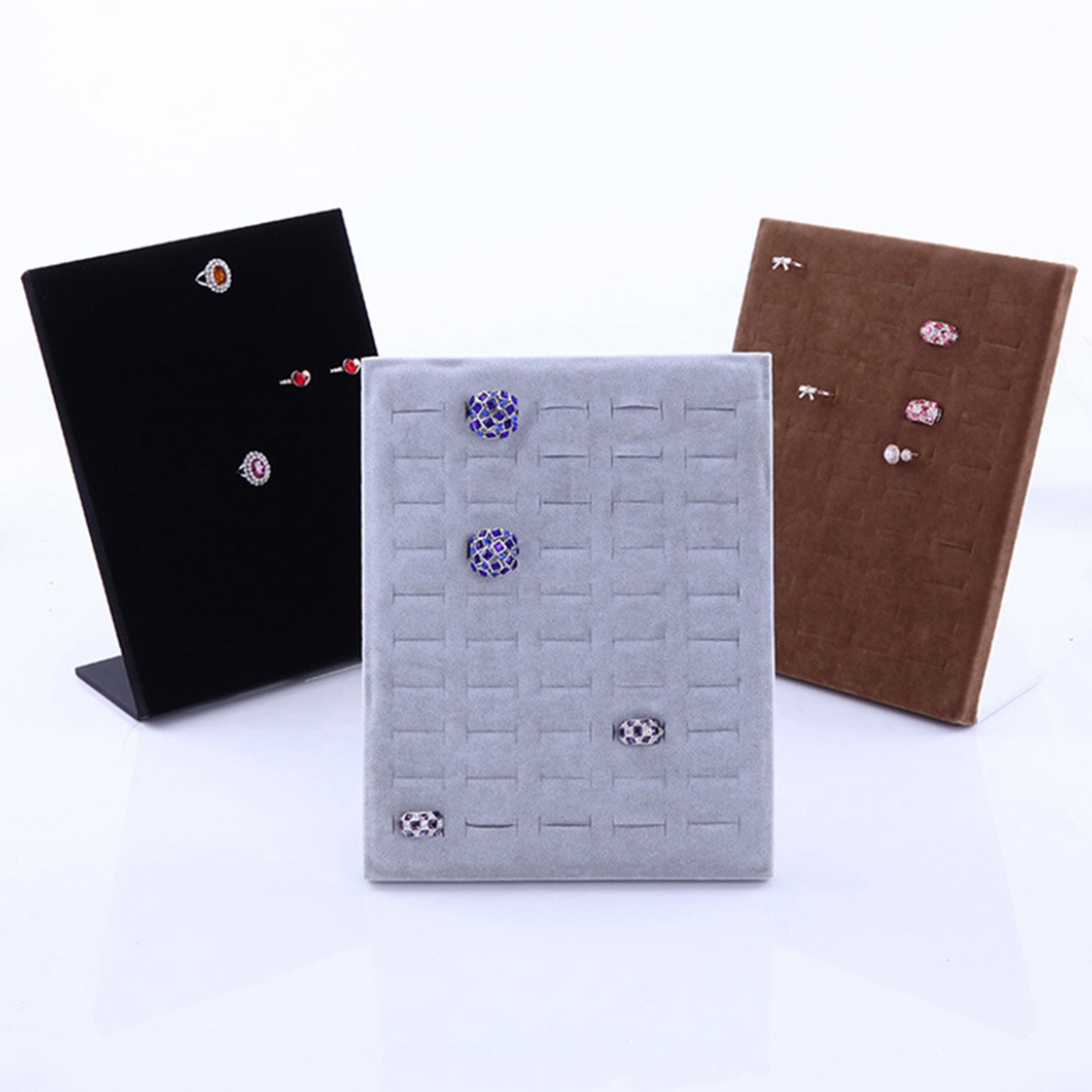 SmartBy Display Rack Charming Multi-Functional Flannel Jewelry Ring ...