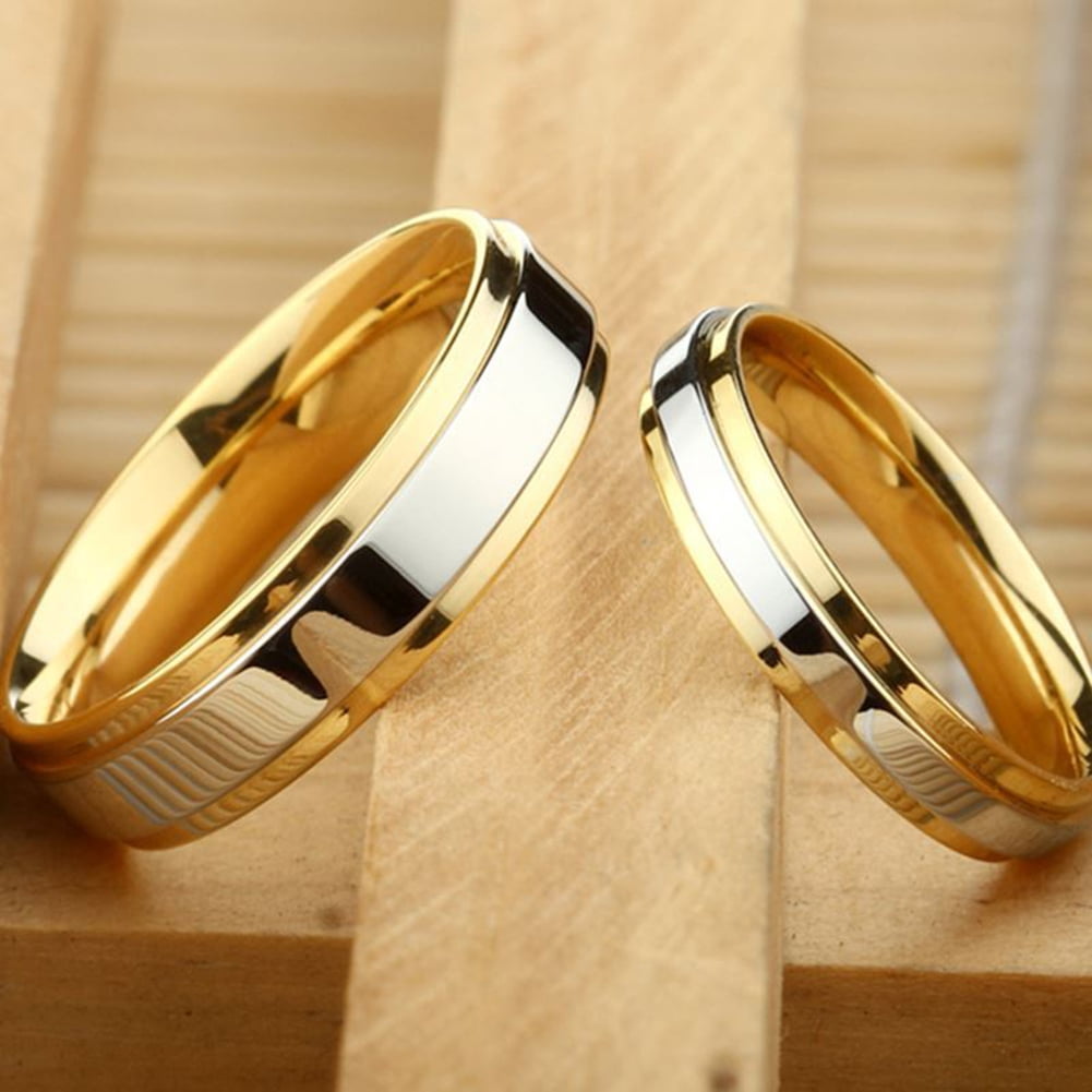 SmartBy Fashion Lover Couples Women Titanium Steel Engagement Wedding ...