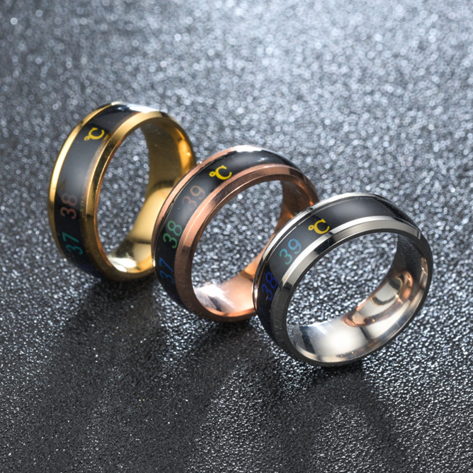 SmartBy Fashion Stainless Steel Intelligent Temperature Mood Emotion ...