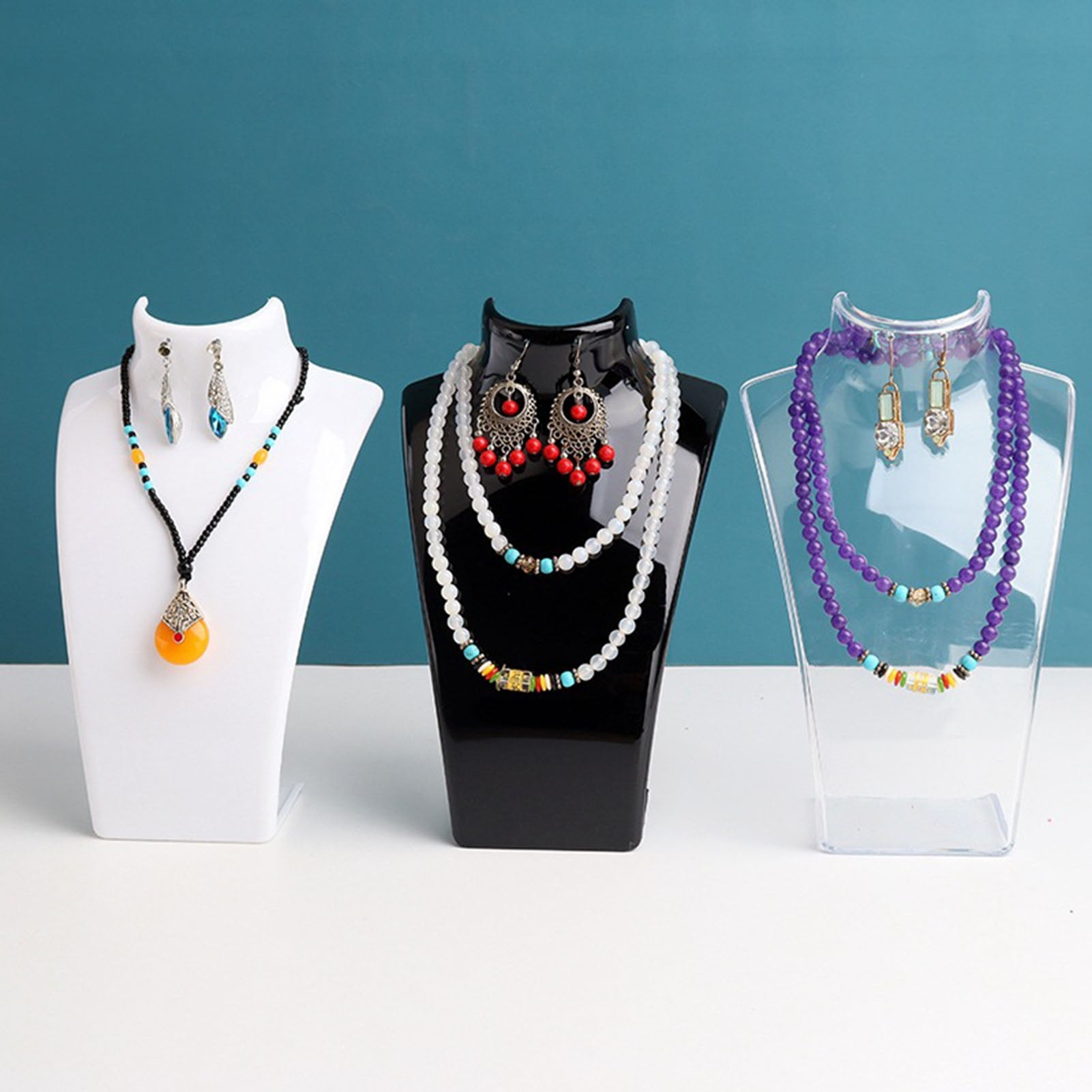 SmartBy Jewelry Display Stand Necklace Exhibition Mannequin Jewelry ...