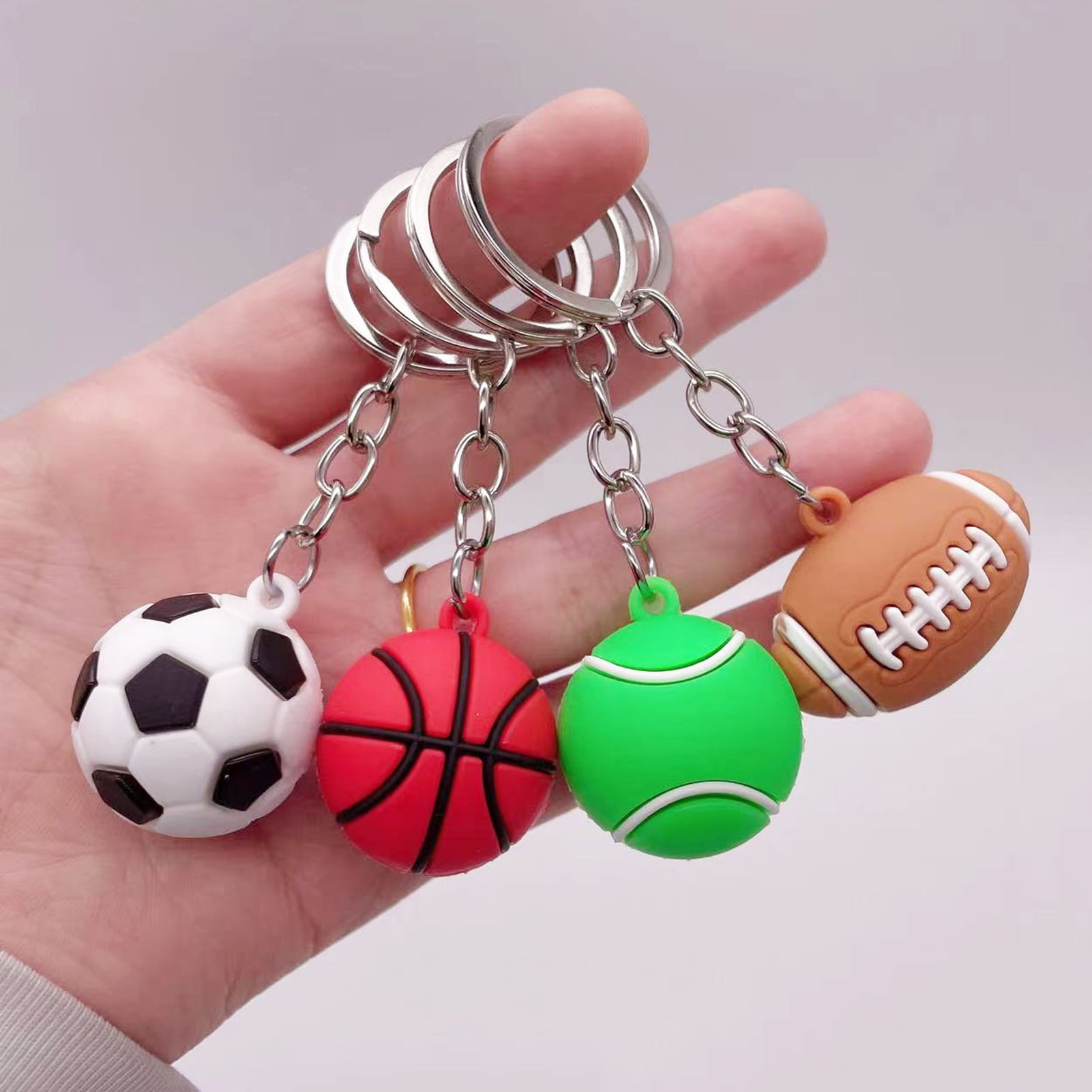 SmartBy Key Chain Realistic Commemorative Multi-purpose Match Ball ...