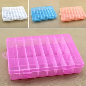 Pnellth Storage Box Large Capacity Transparent PP Home 24 Grids ...