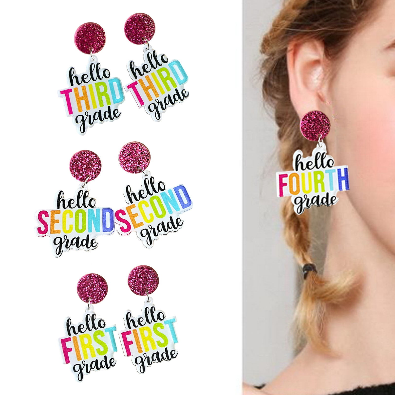 SmartBy Students Hanging Earrings Teachers Day Earrings Opening Season ...