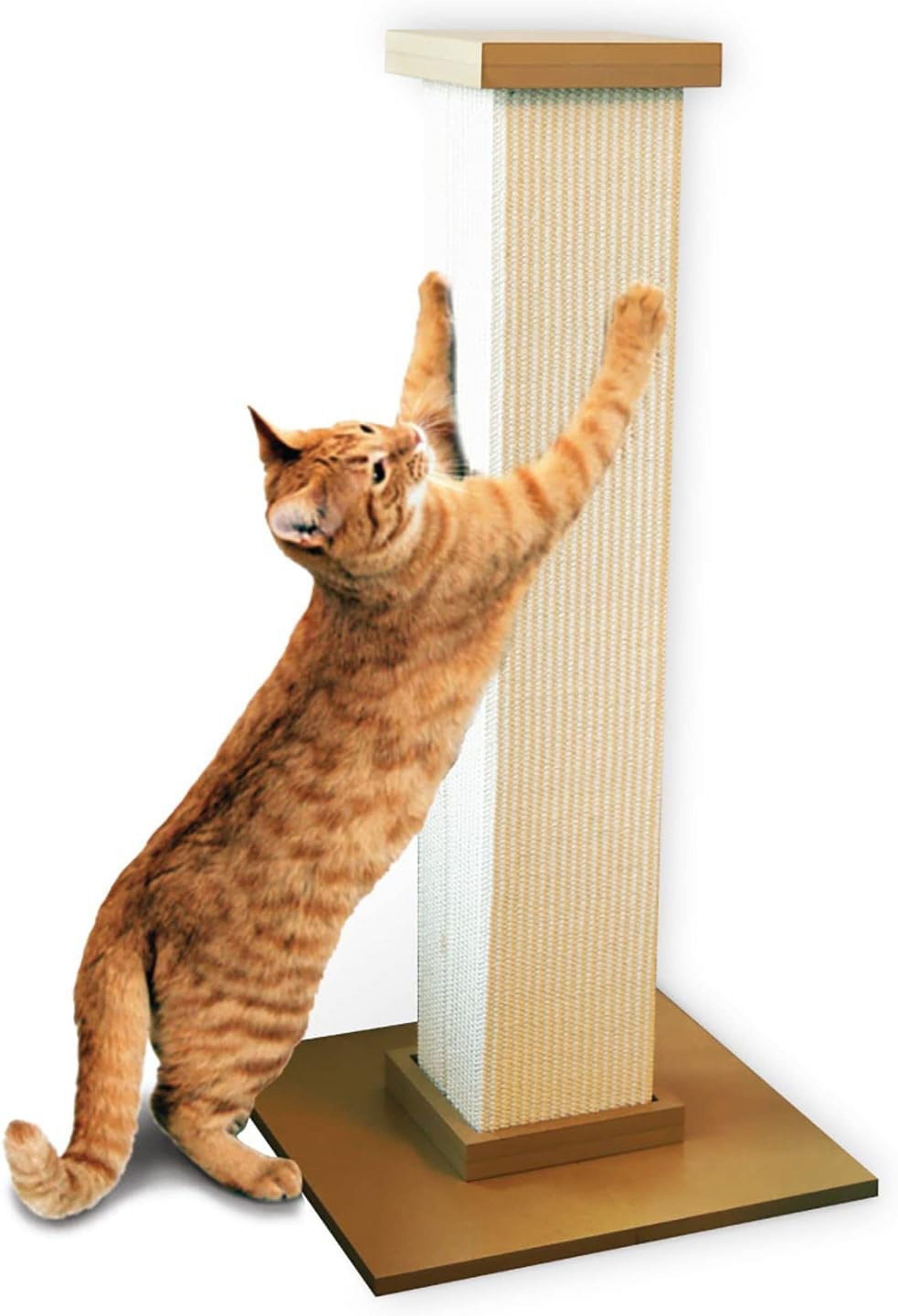 Ultimate Scratching Post – Beige, Large 32 Inch Tower - Sisal Fiber ...
