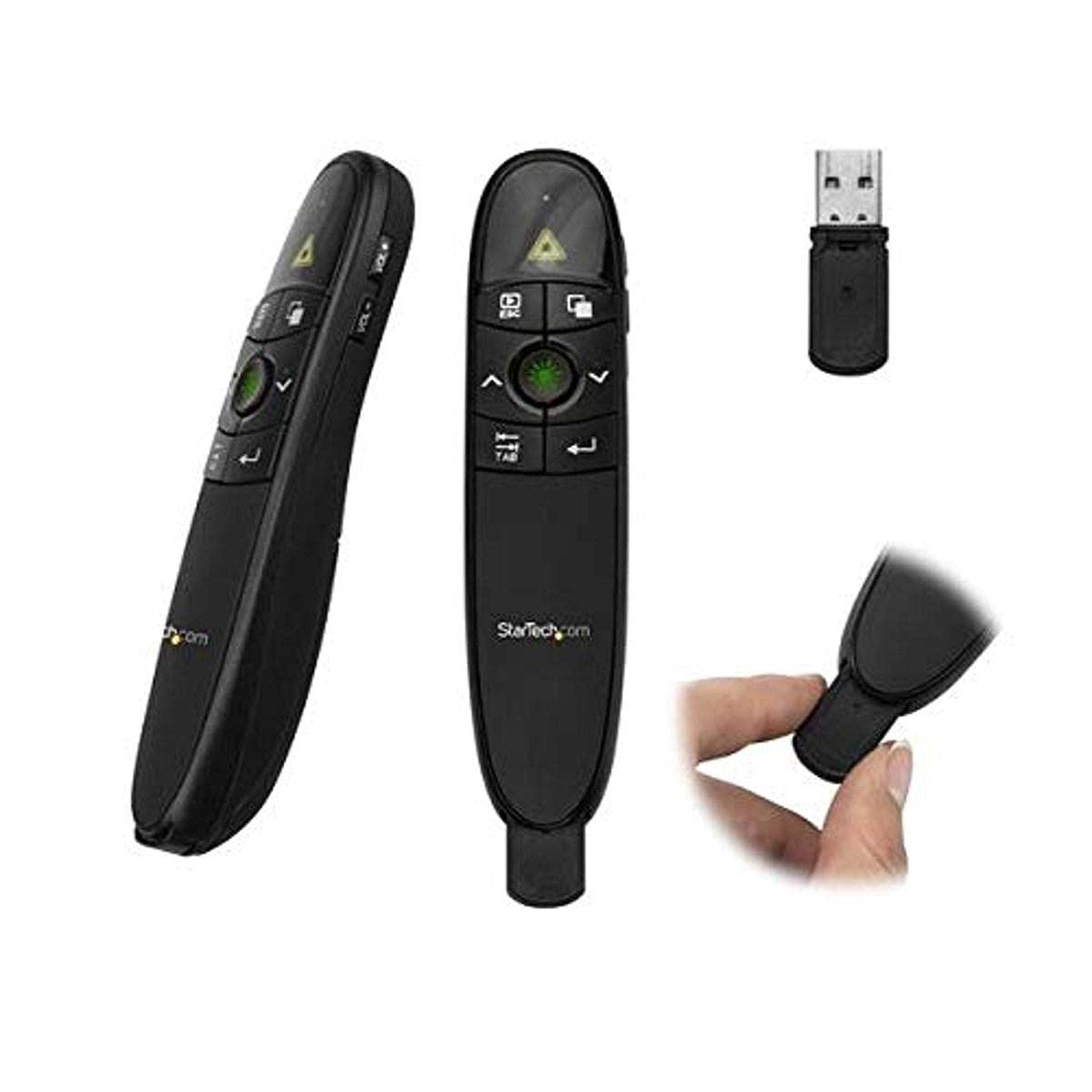 SmartClick Wireless Remote with Green Laser Pointer for Presentations ...
