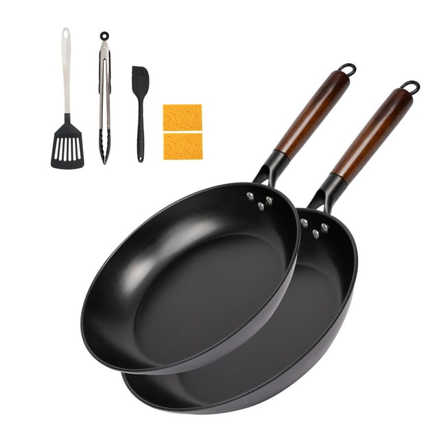 Smartcook 10",12 "Non-Stick Frying Pan and Utensils Set, Wok Pan, Sauté ...