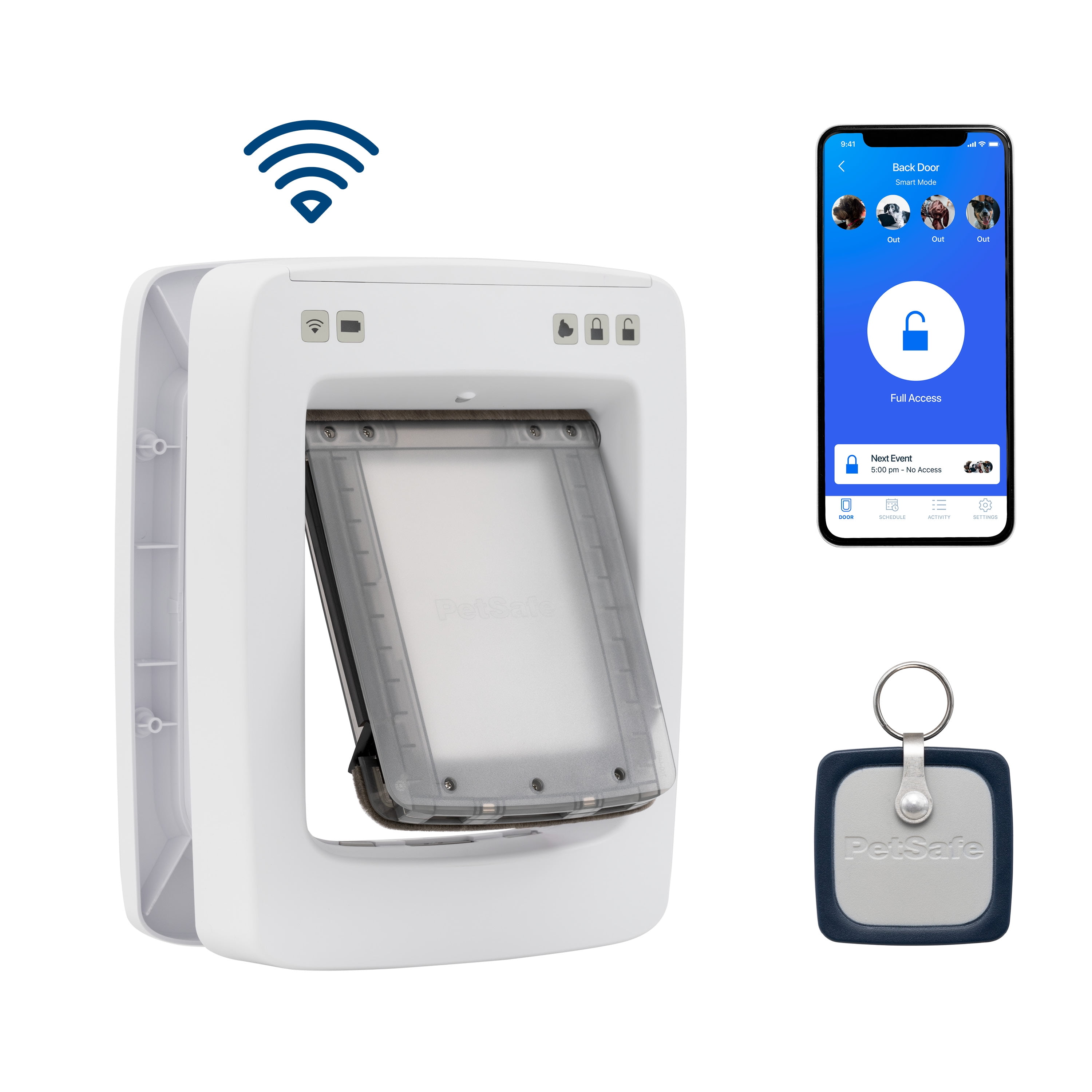 SmartDoor™ NEVER RUST Connected Pet Door, Dog and Cat, App Enabled Pet ...