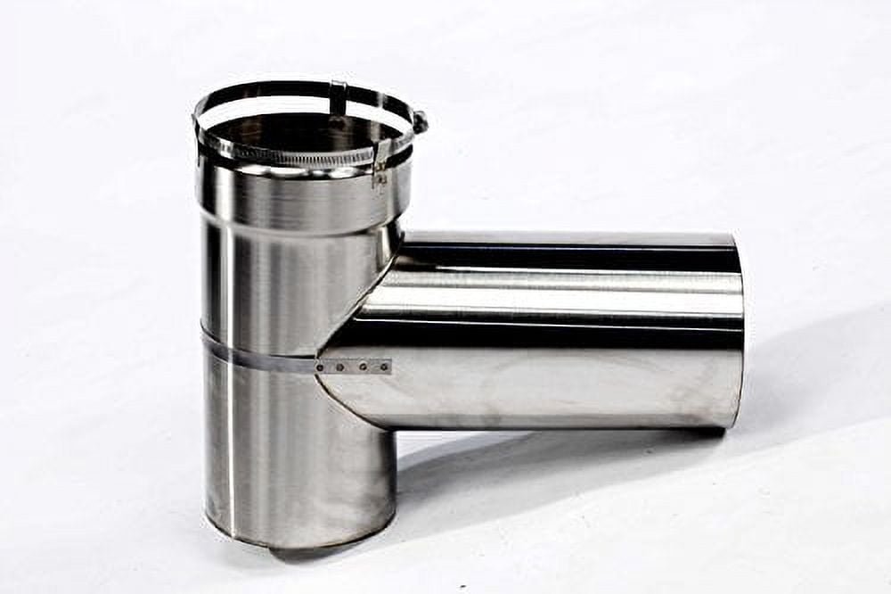 SmartFlex Two Part Tee, OD Liner - 6" OD, 304 Stainless Steel - Walmart.com
