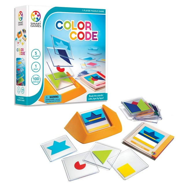 SmartGames Logic Kids Color Code Skill-Building Puzzle Game for ...