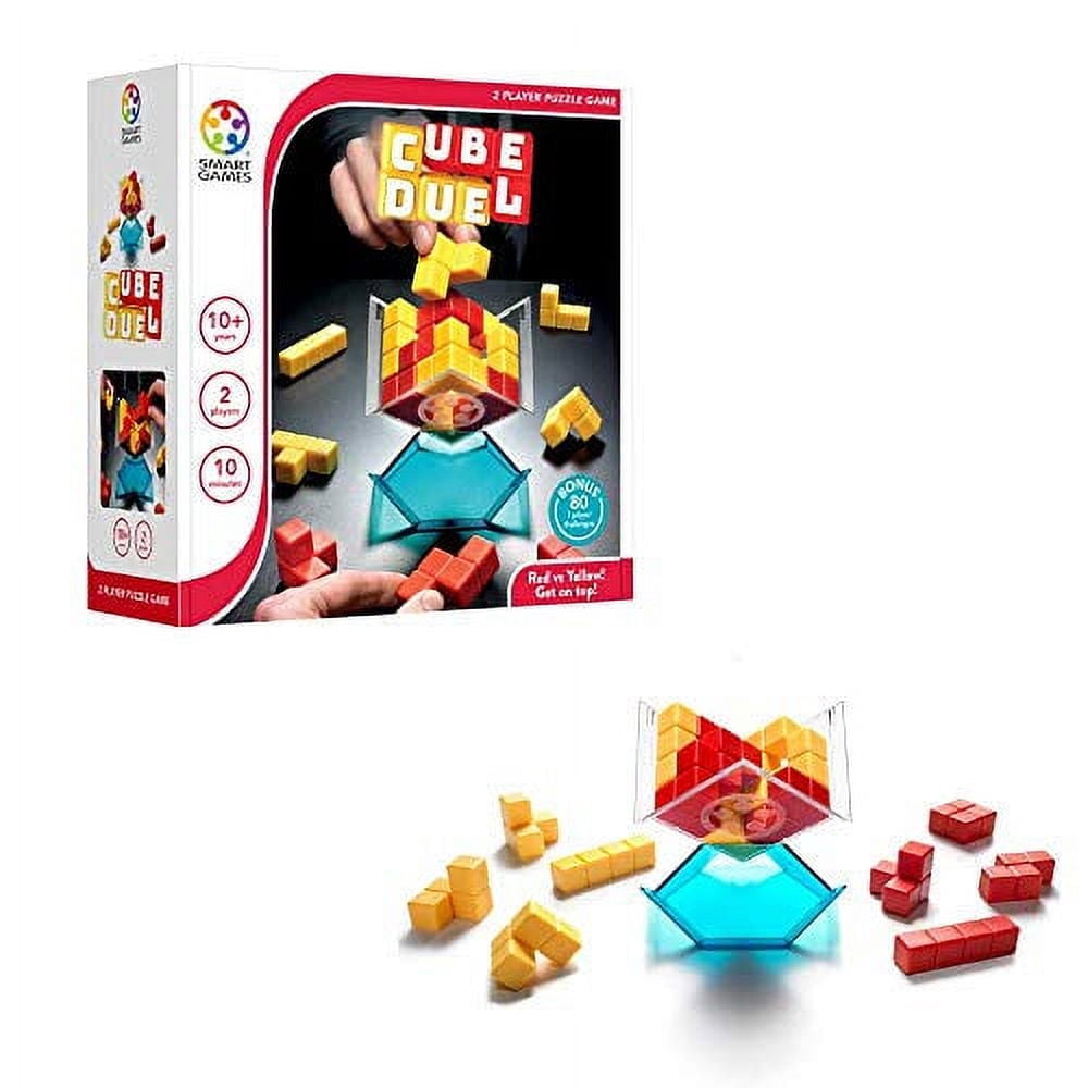 SmartGames Interactive Family Cube Duel - 2-Player 3D Strategy Game with Single-Player Mode ...