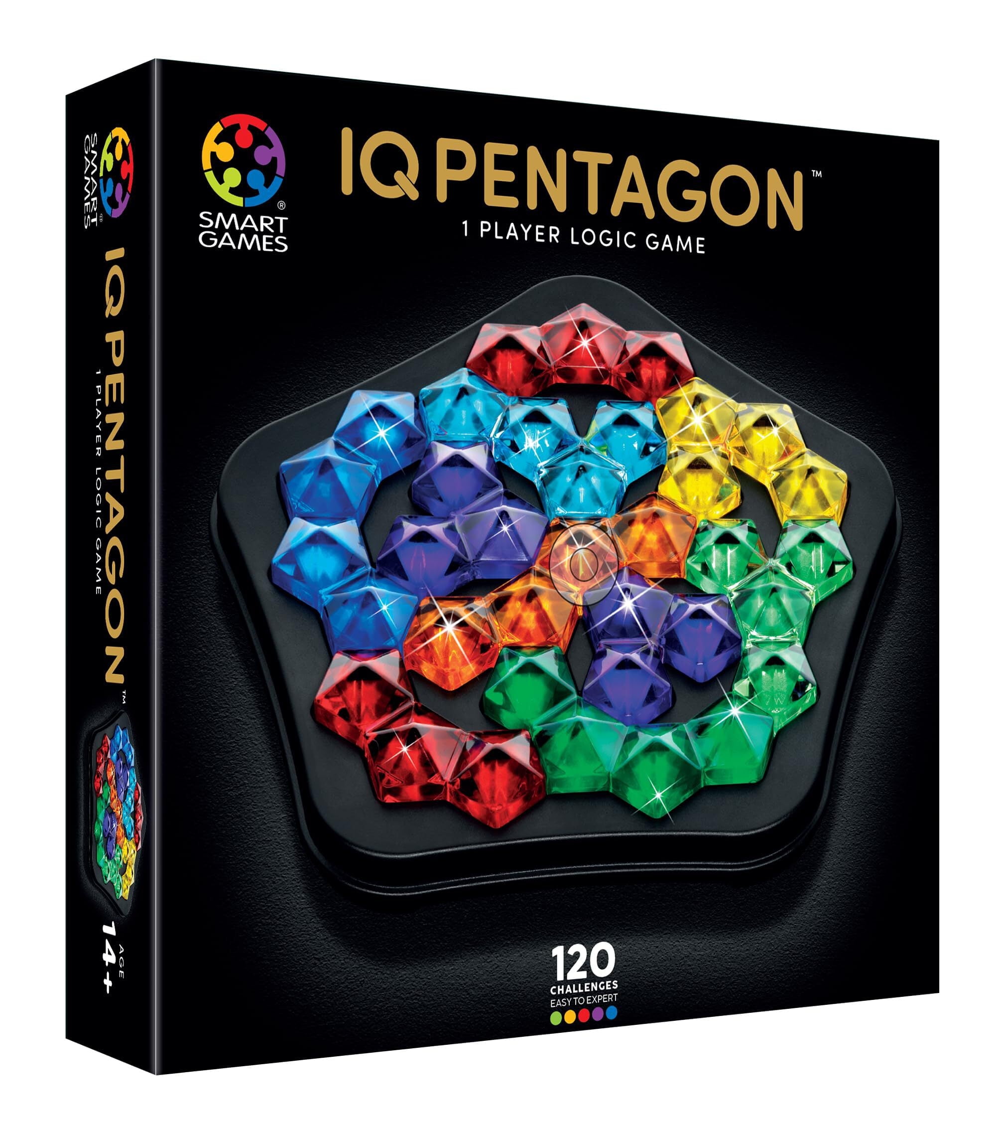 SmartGames IQ Deluxe Pentagon ‚Äì Travel Logic Puzzle with 120 ...